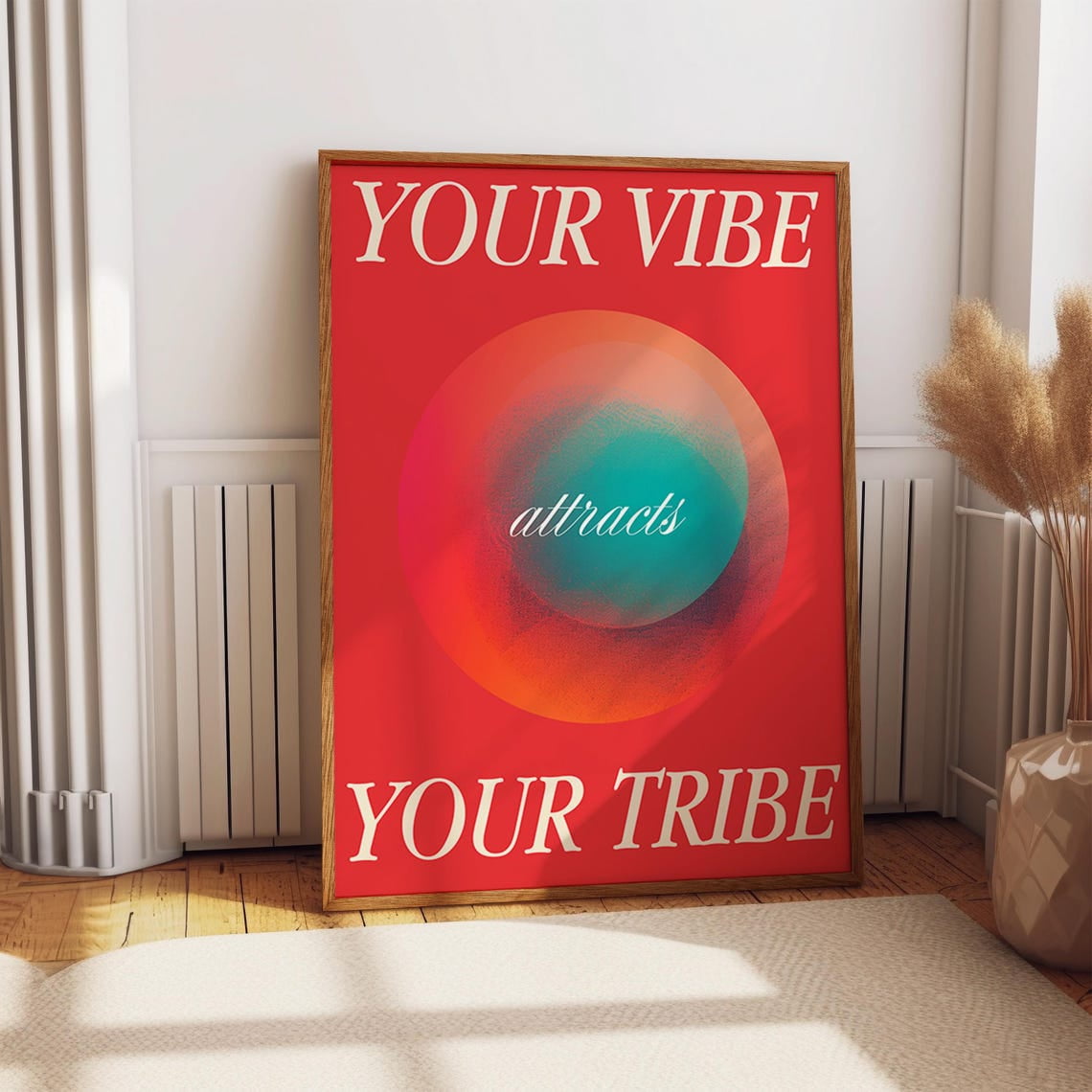 Your Vibe Attracts Your Tribe Art Print - Positive Energy Motivational ...