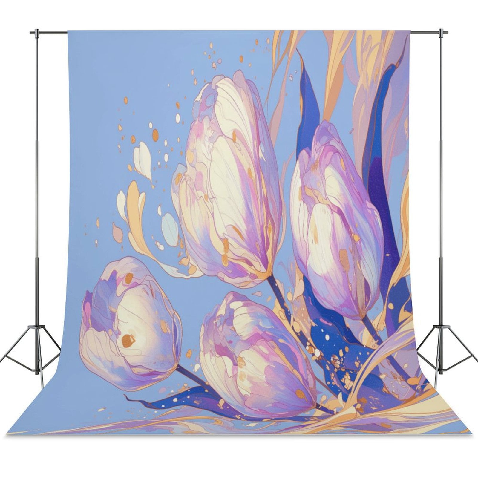 Vibe Blooming Tulips Backdrop Background for Photography Photo Booth ...