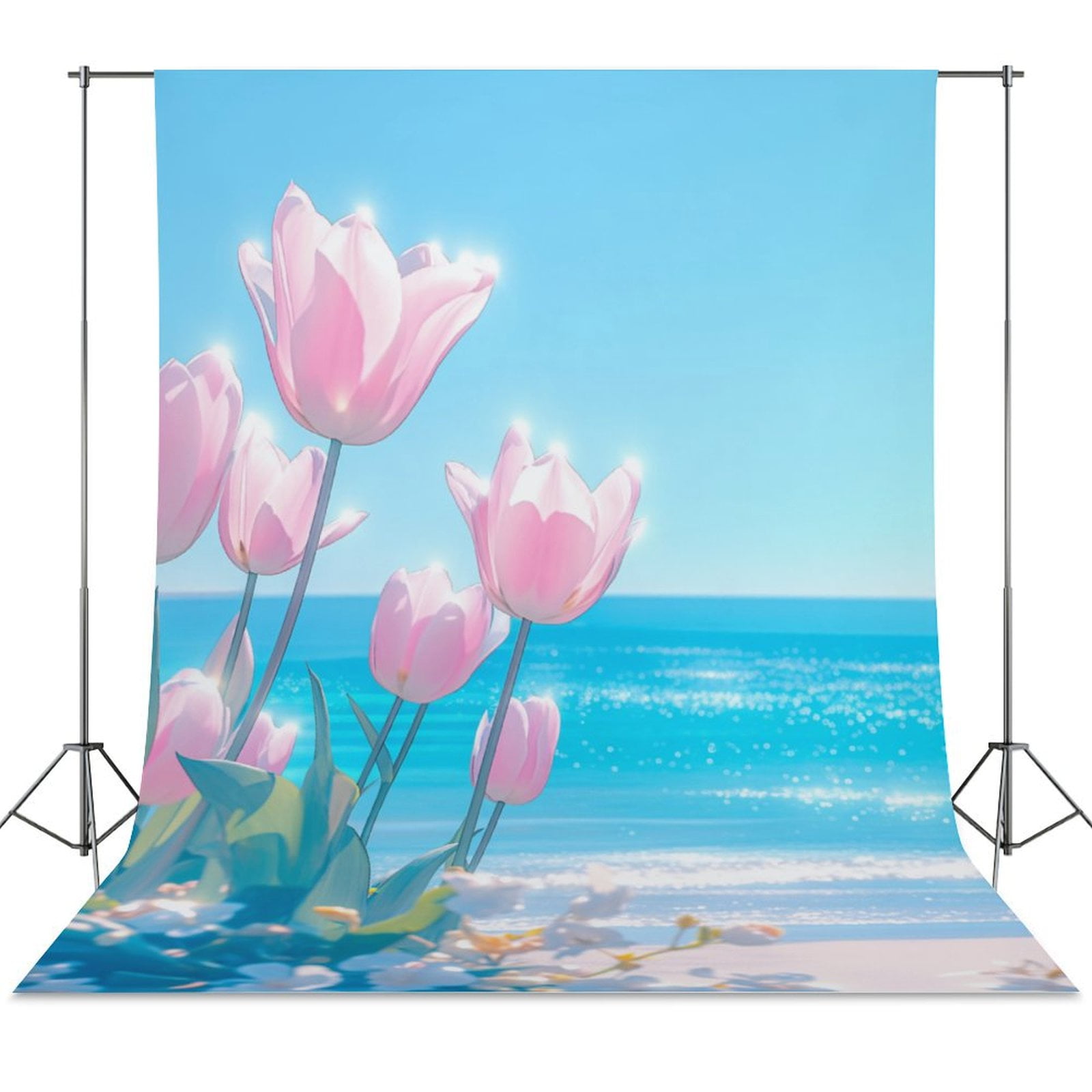 Vibe Blooming Tulips Backdrop Background for Photography Photo Booth ...