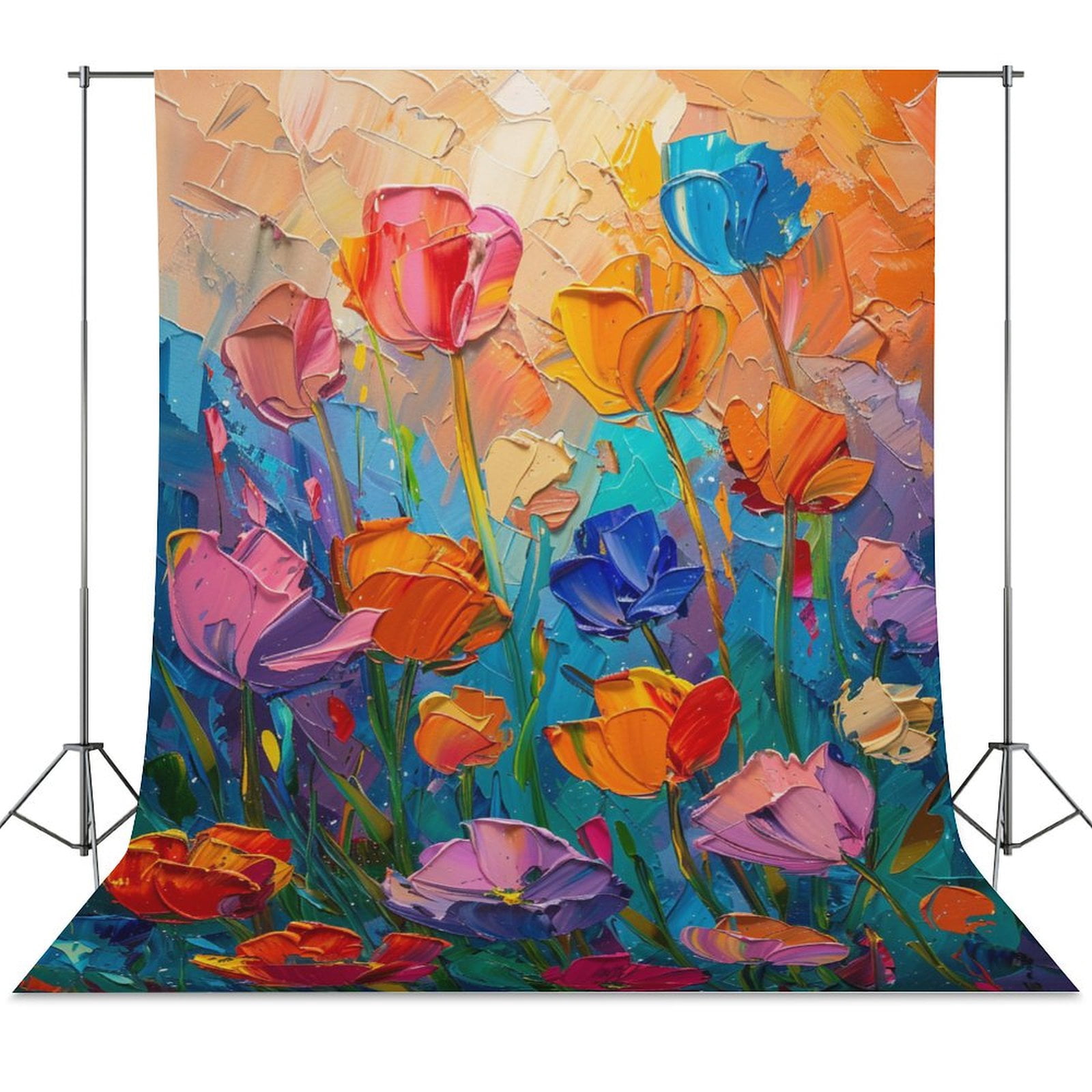 Vibe Blooming Tulips Backdrop Background for Photography Photo Booth ...