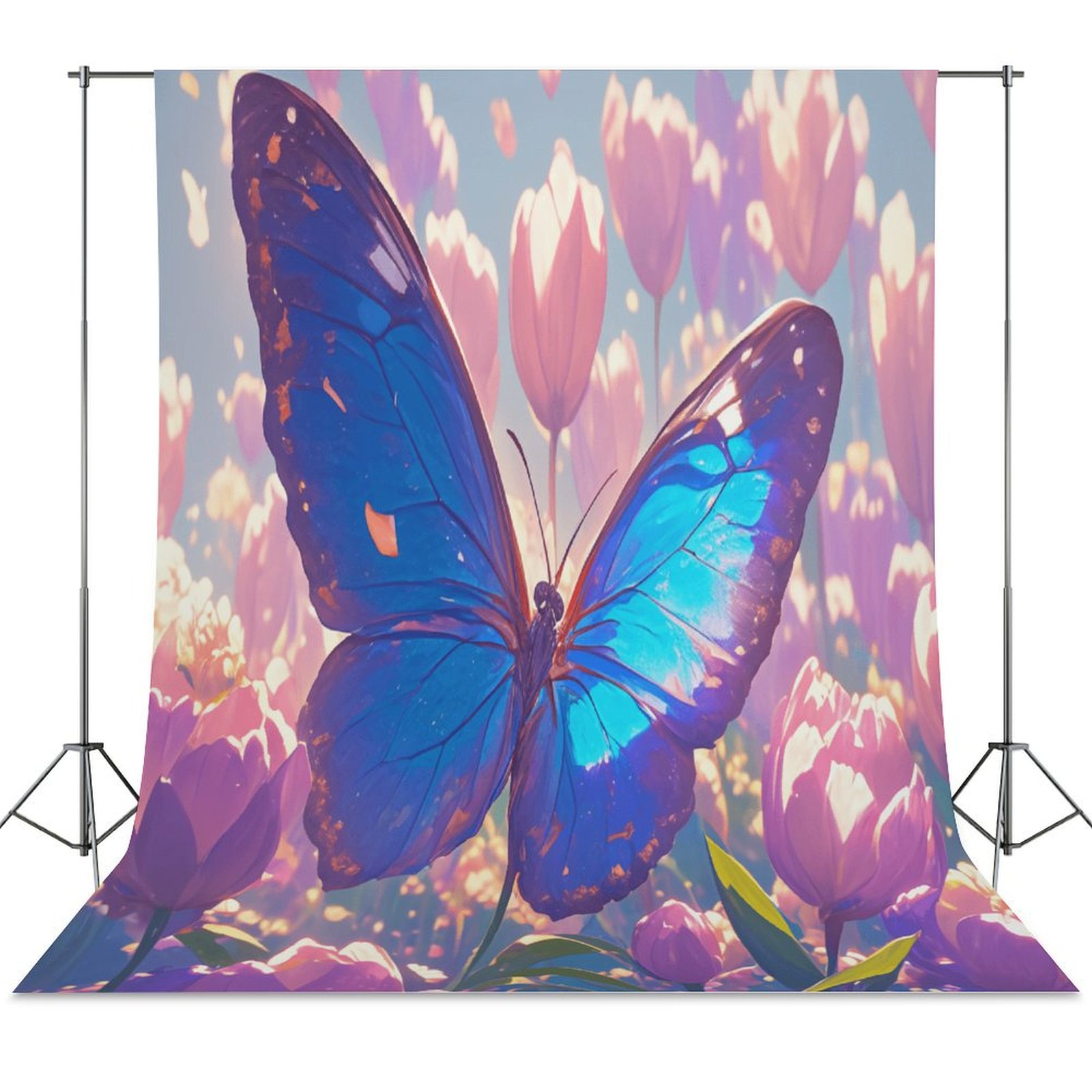 Vibe Blooming Tulips Backdrop Background for Photography Photo Booth ...