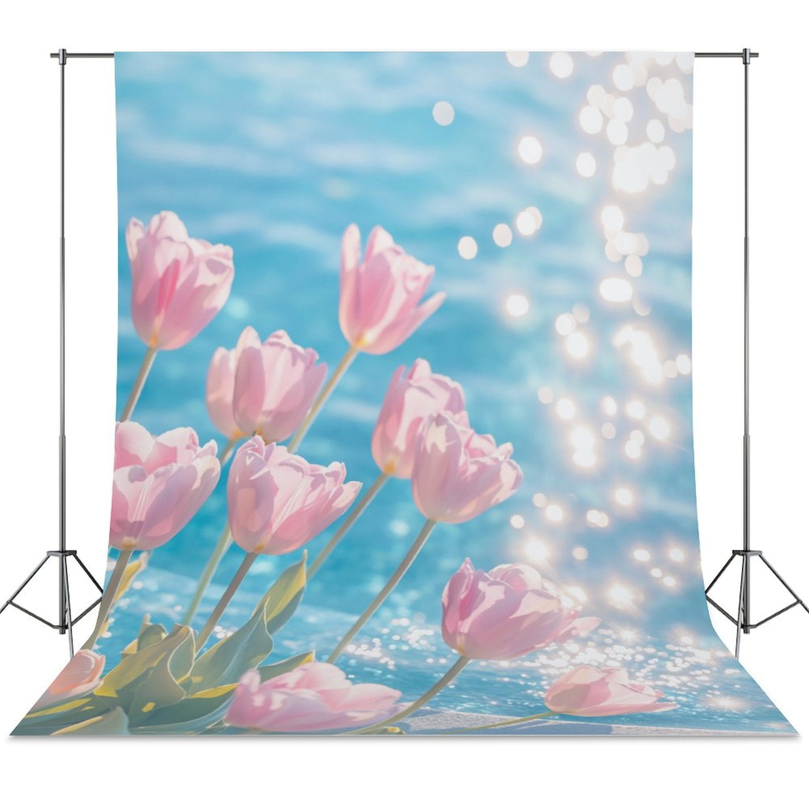 Vibe Blooming Tulips Backdrop Background for Photography Photo Booth ...