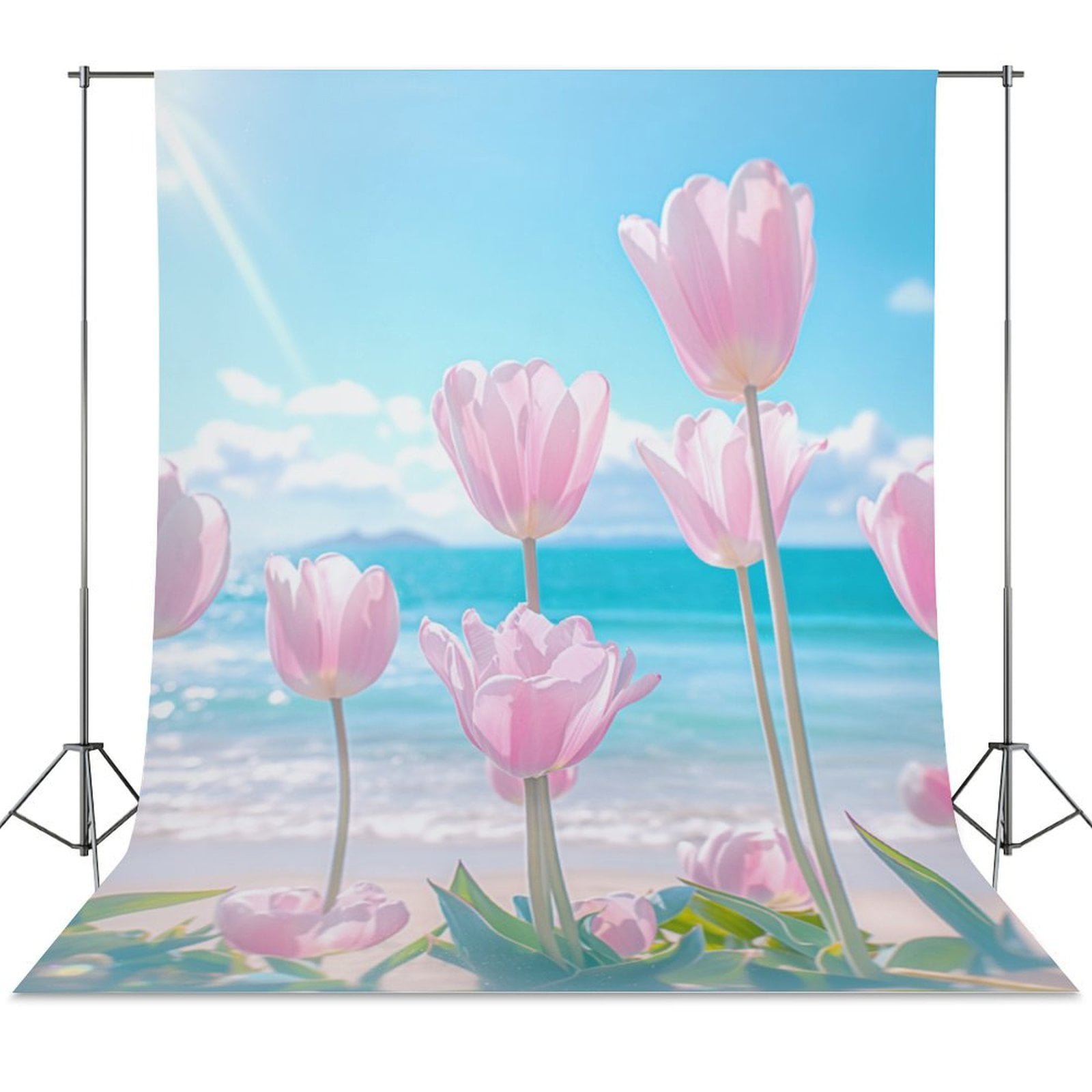 Vibe Blooming Tulips Backdrop Background for Photography Photo Booth ...