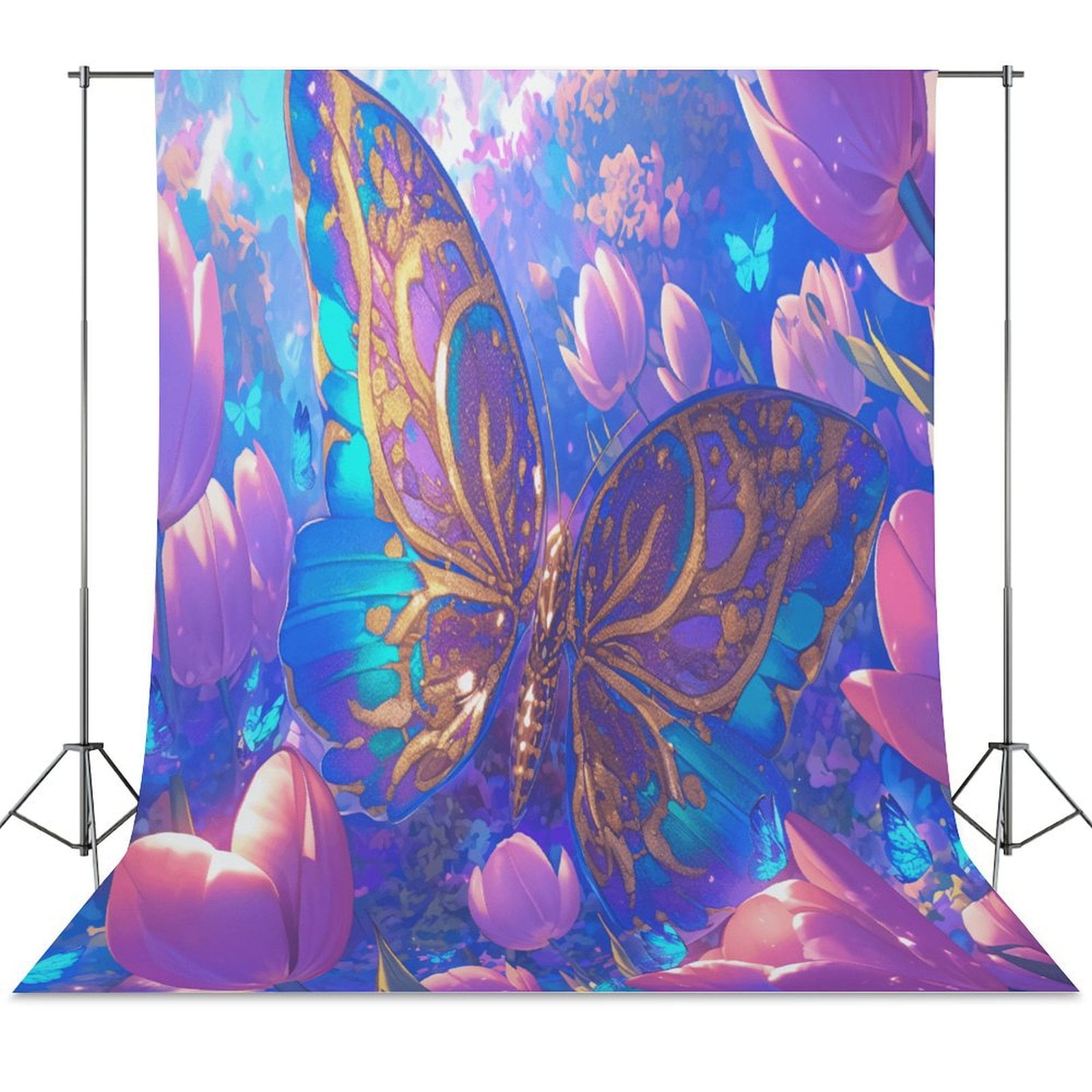 Vibe Blooming Tulips Backdrop Background for Photography Photo Booth ...