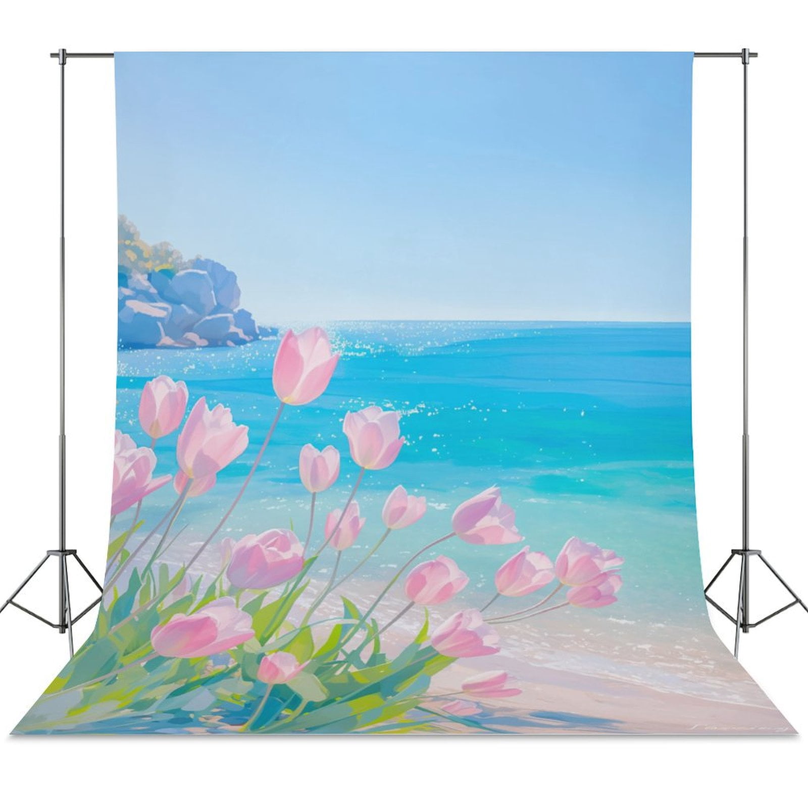 Vibe Blooming Tulips Backdrop Background for Photography Photo Booth ...