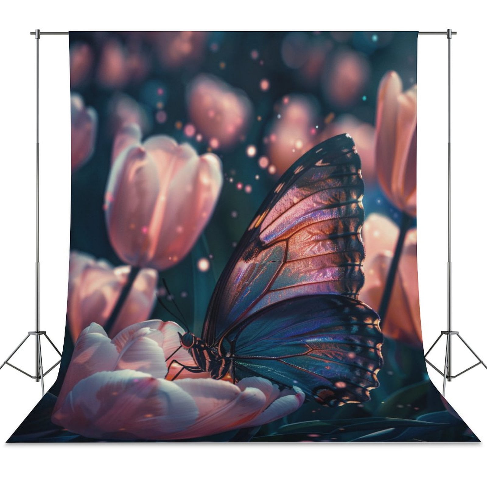 Vibe Blooming Tulips Backdrop Background for Photography Photo Booth ...