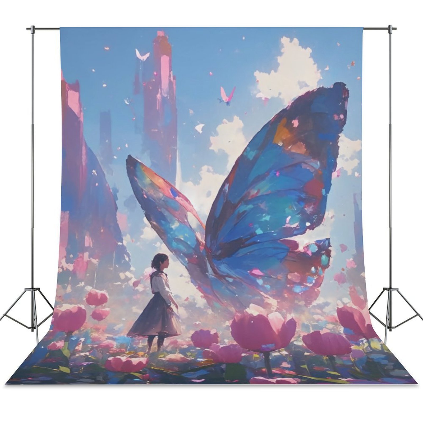 Vibe Blooming Tulips Backdrop Background for Photography Photo Booth ...