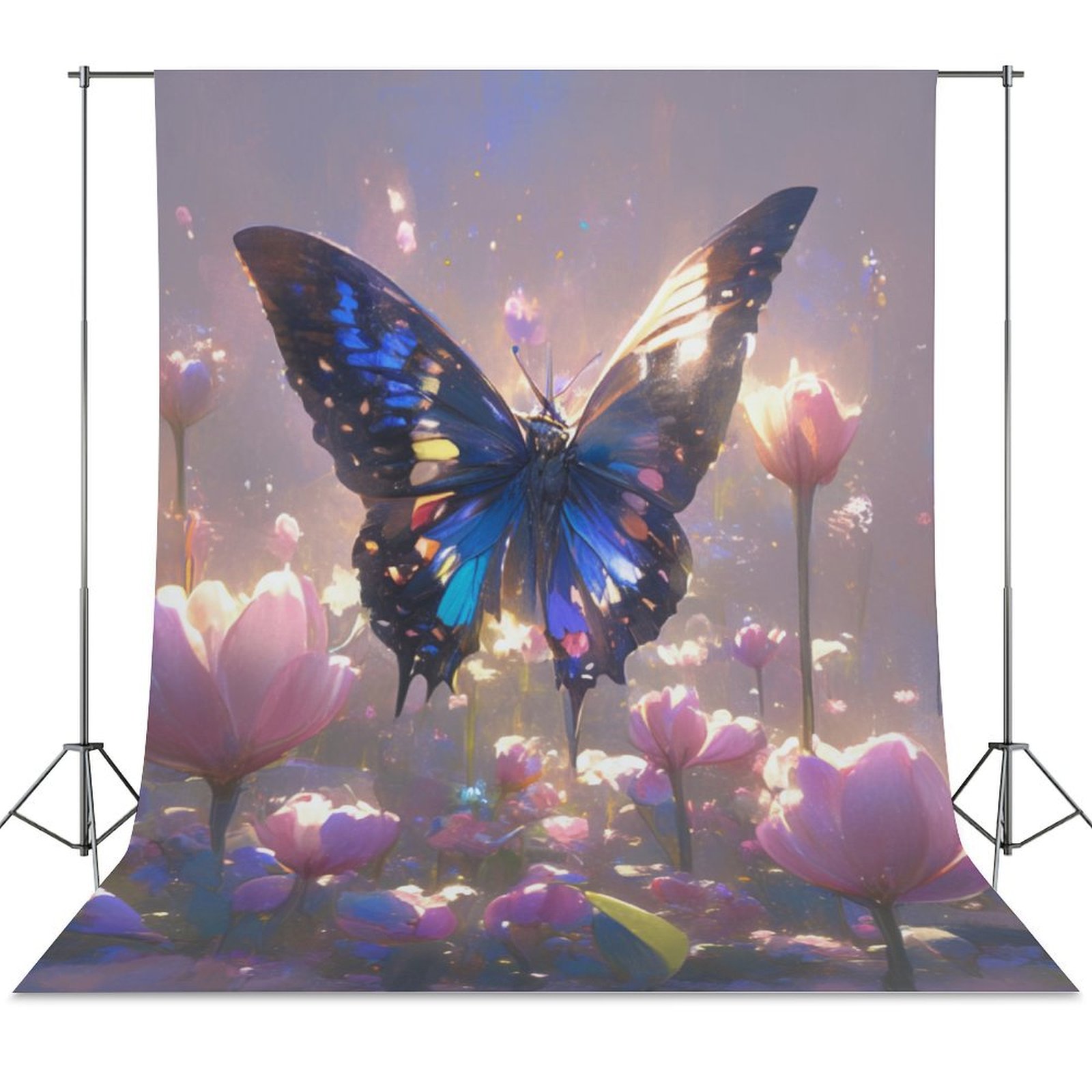 Vibe Blooming Tulips Backdrops for Photography for Party Backdrop ...