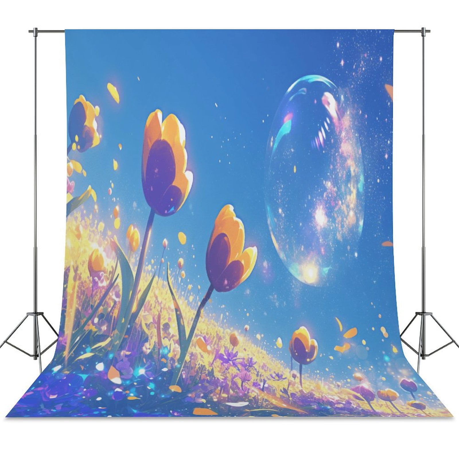 Vibe Blooming Tulips Backdrops for Photography for Party Backdrop ...