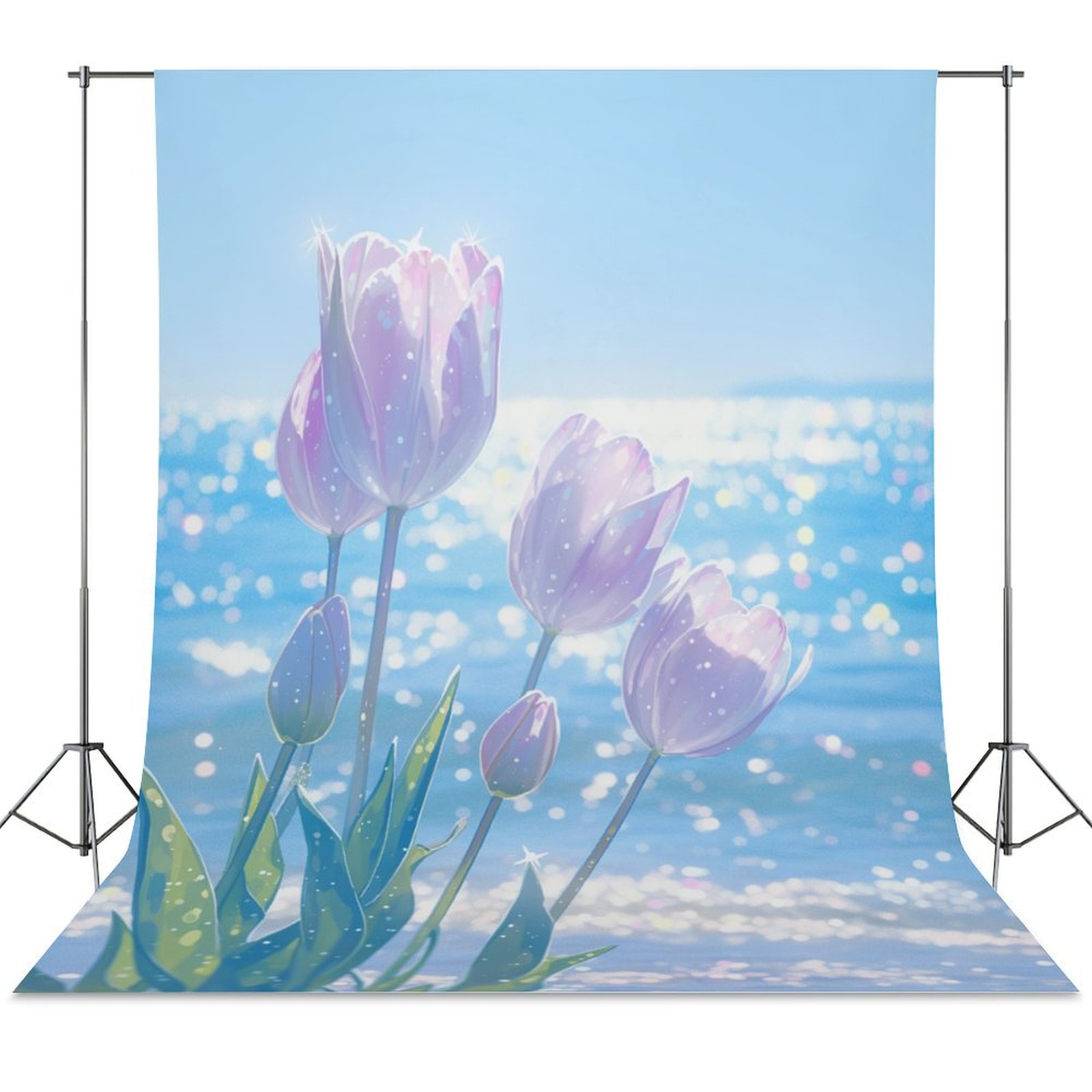 Vibe Blooming Tulips Backdrops for Photography for Party Backdrop ...