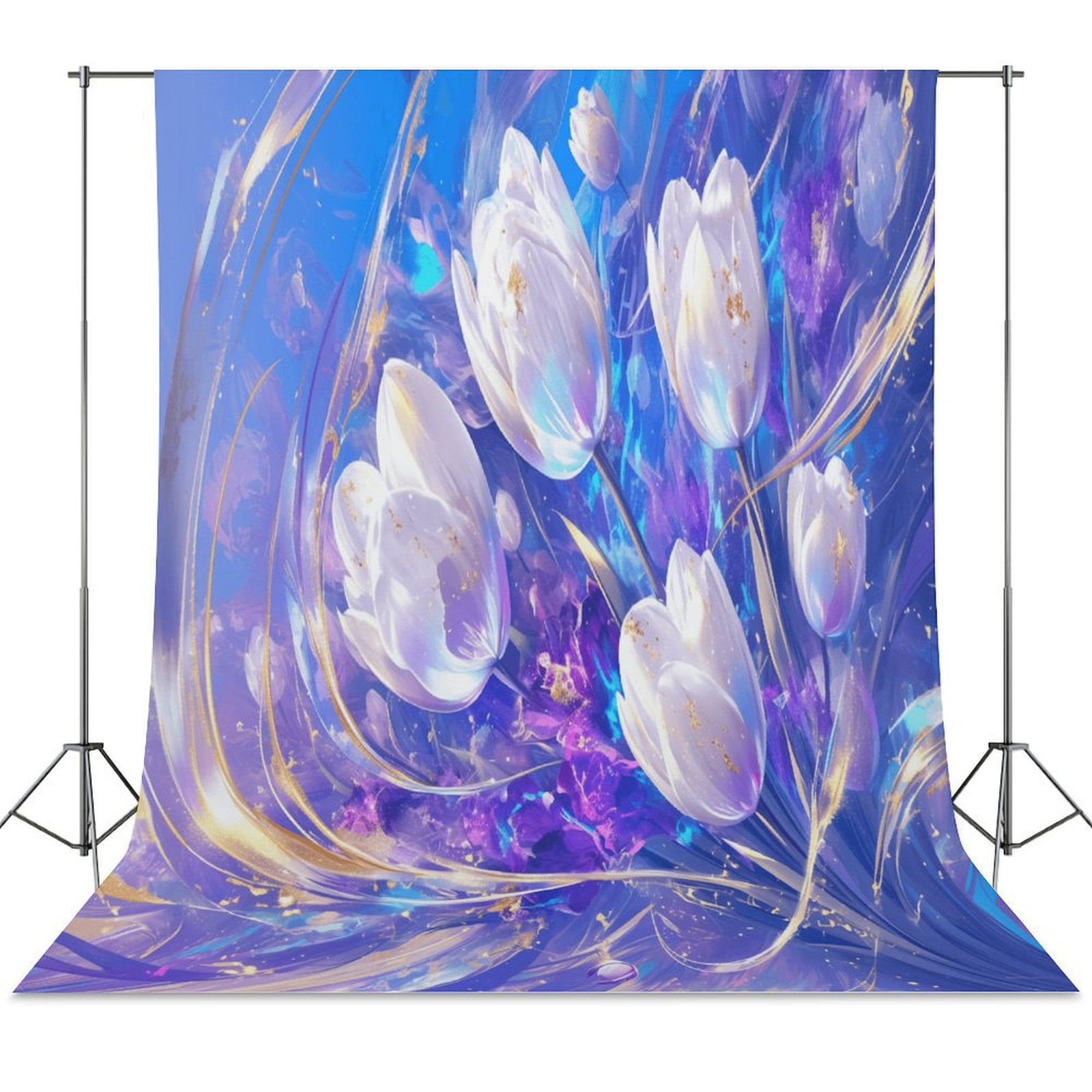 Vibe Blooming Tulips Backdrops for Photography for Party Backdrop ...