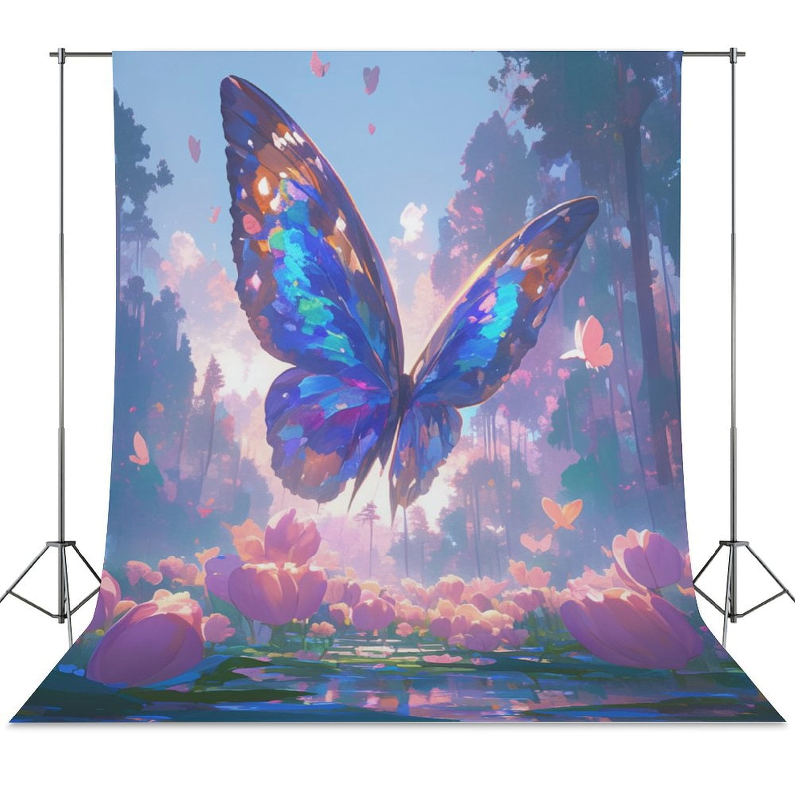 Vibe Blooming Tulips Spring Backdrop Backdrops for Photography Photo ...