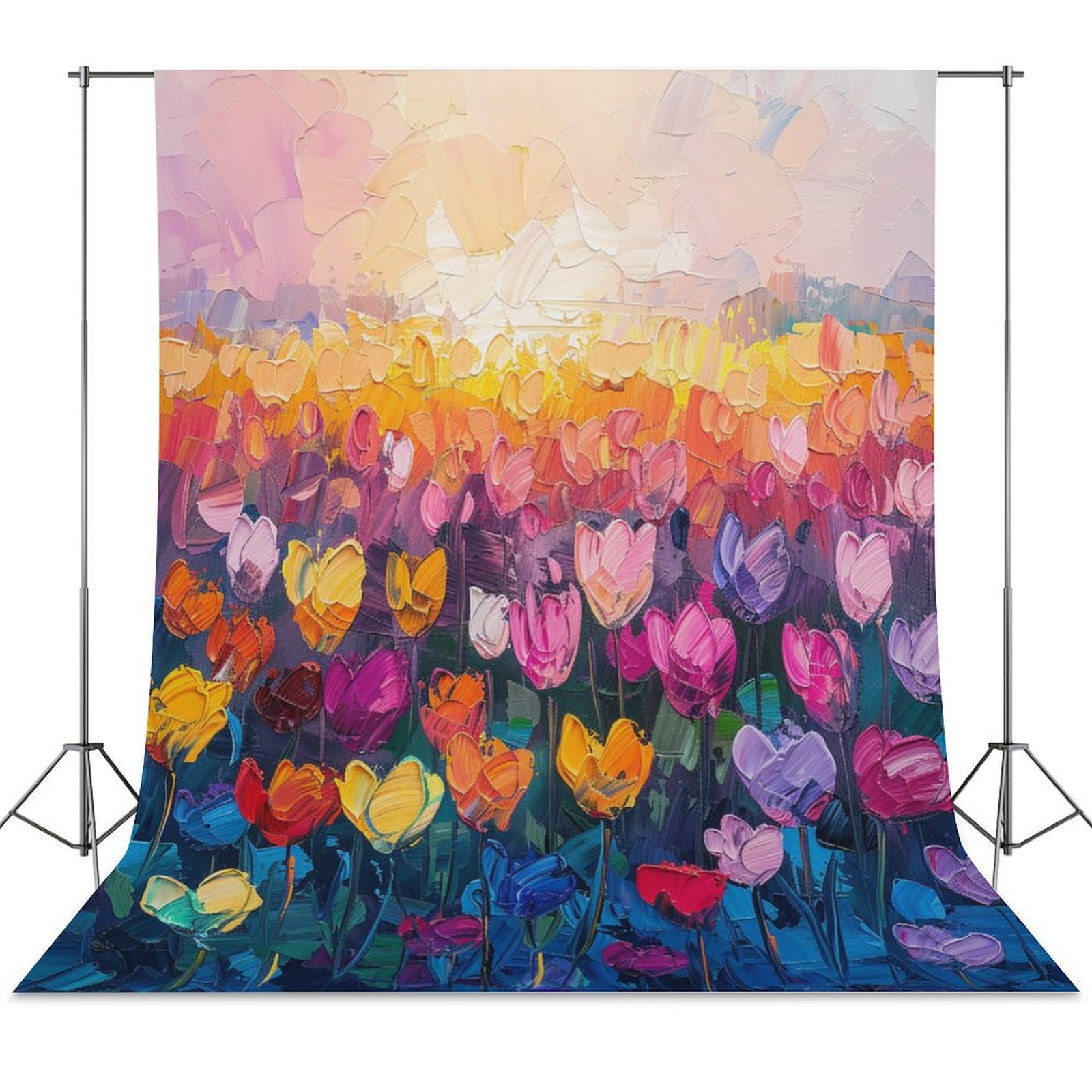 Vibe Blooming Tulips Spring Backdrop Backdrops for Photography Photo ...