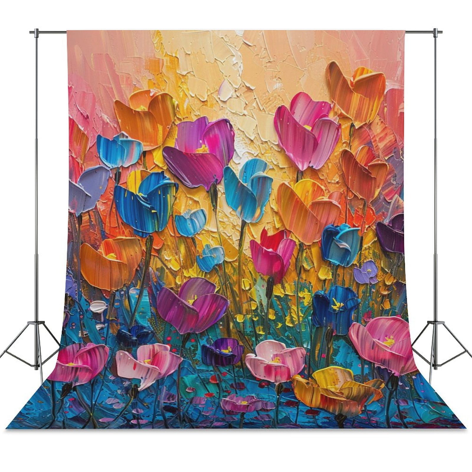 Vibe Blooming Tulips Spring Backdrop Backdrops for Photography Photo ...