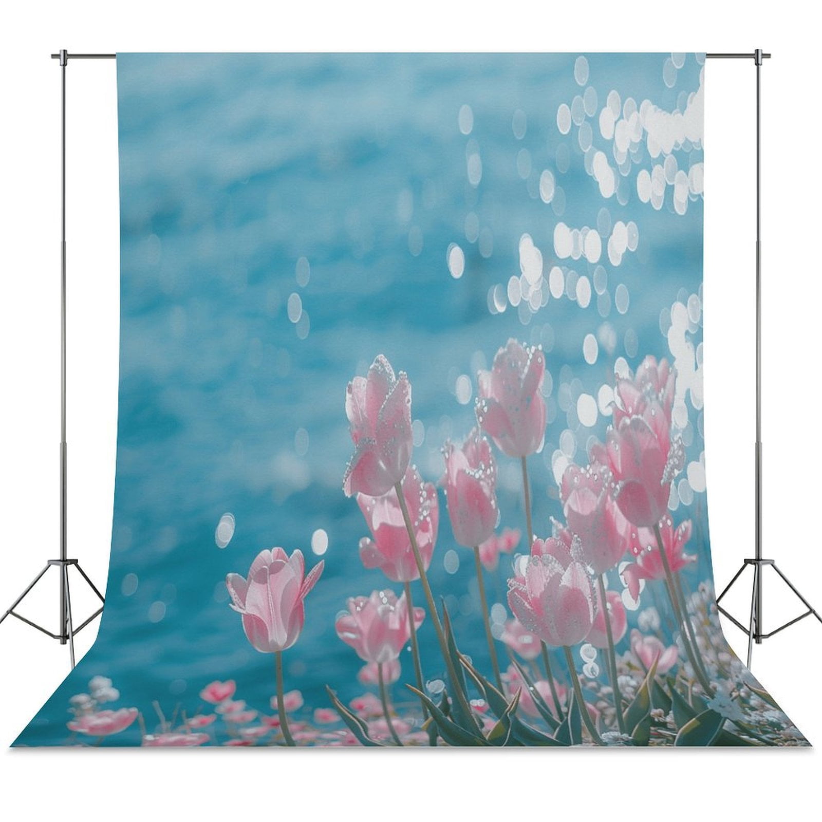 Vibe Blooming Tulips Spring Backdrop Backdrops for Photography Photo ...