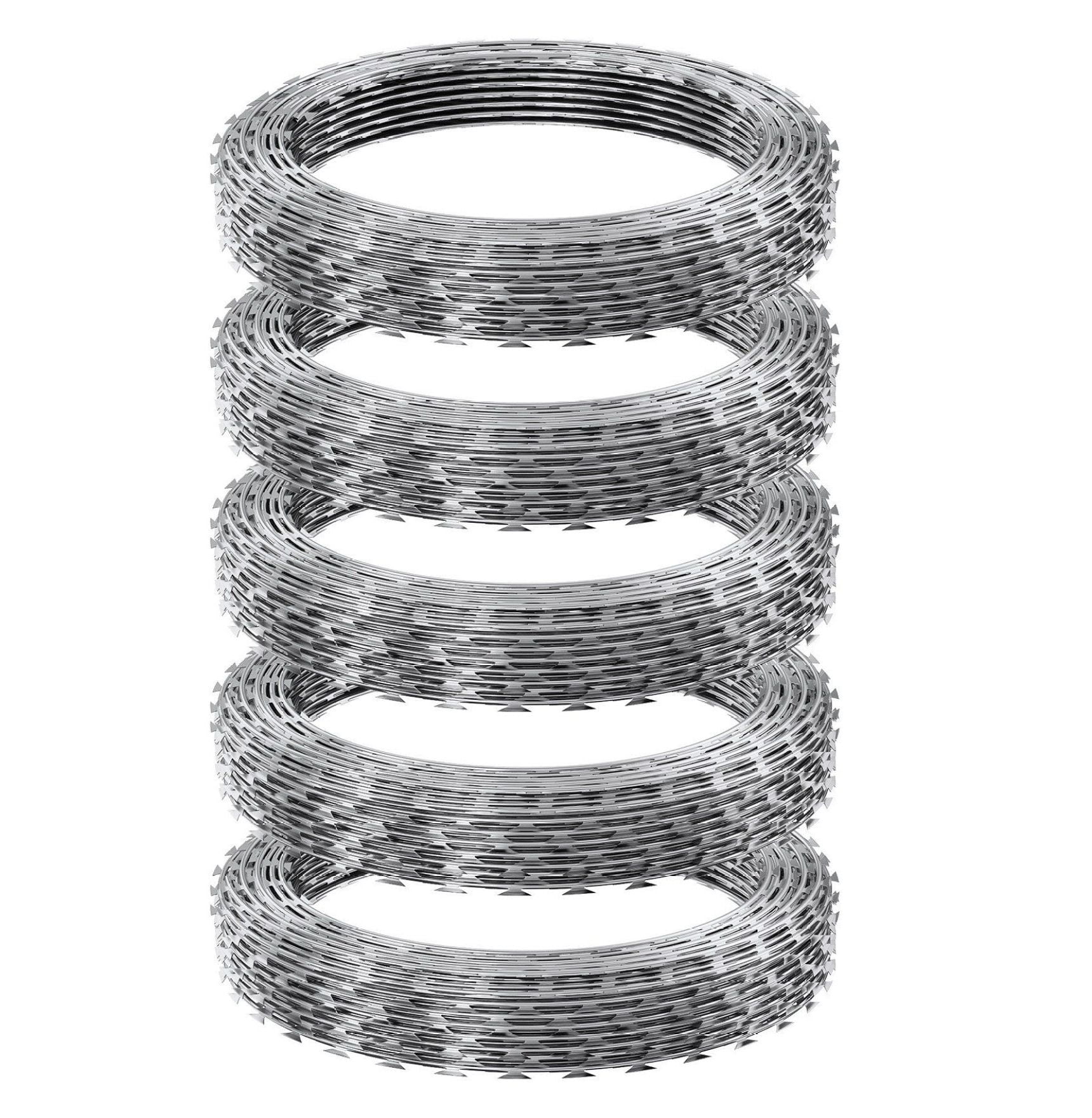 VibeVerse Razor Wires, 246 ft Razor Barbed Wire, 5 Rolls Razor Wire ...