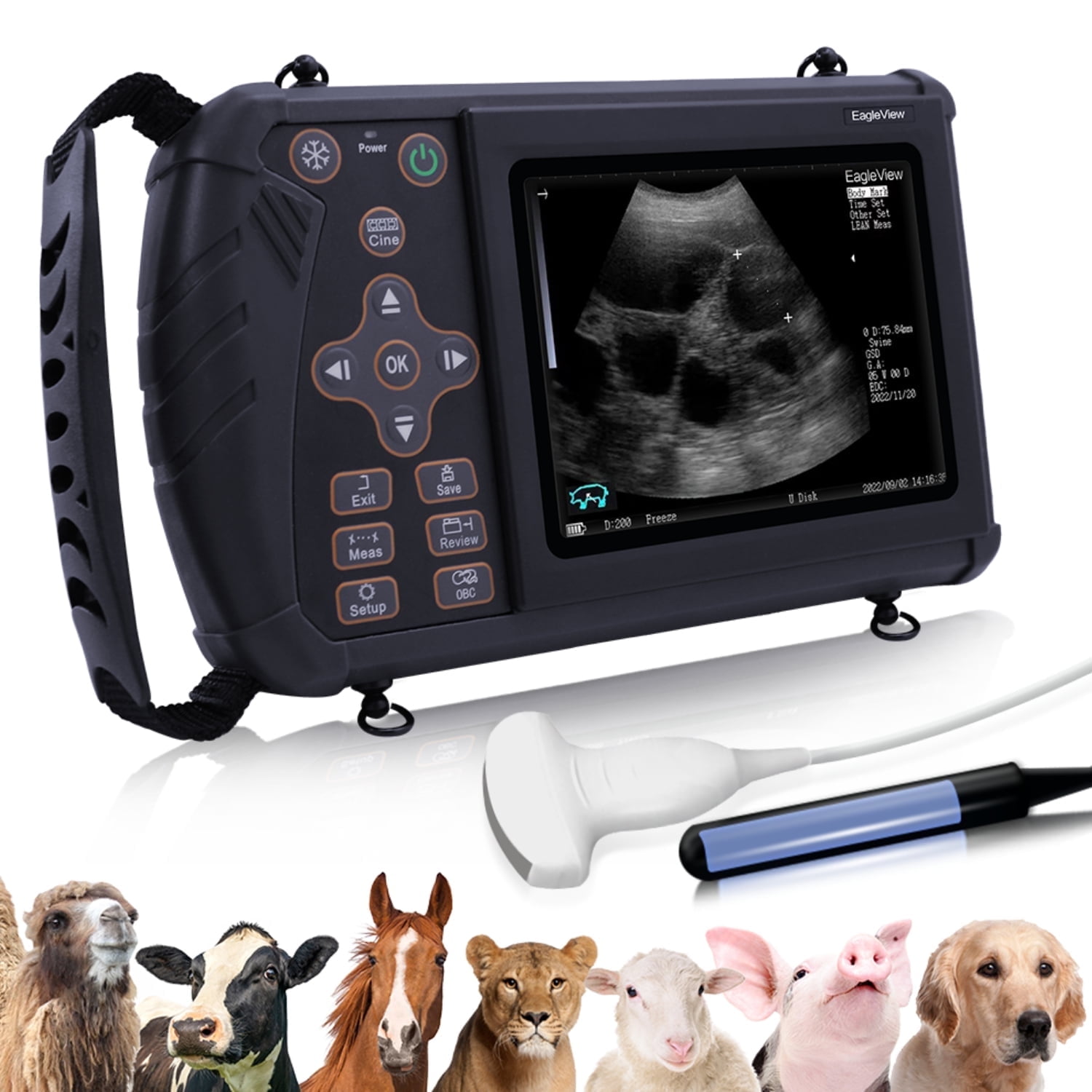 Wellue S1 Livestock Pet Inspection Pregnancy Test Scanner for Cattle ...
