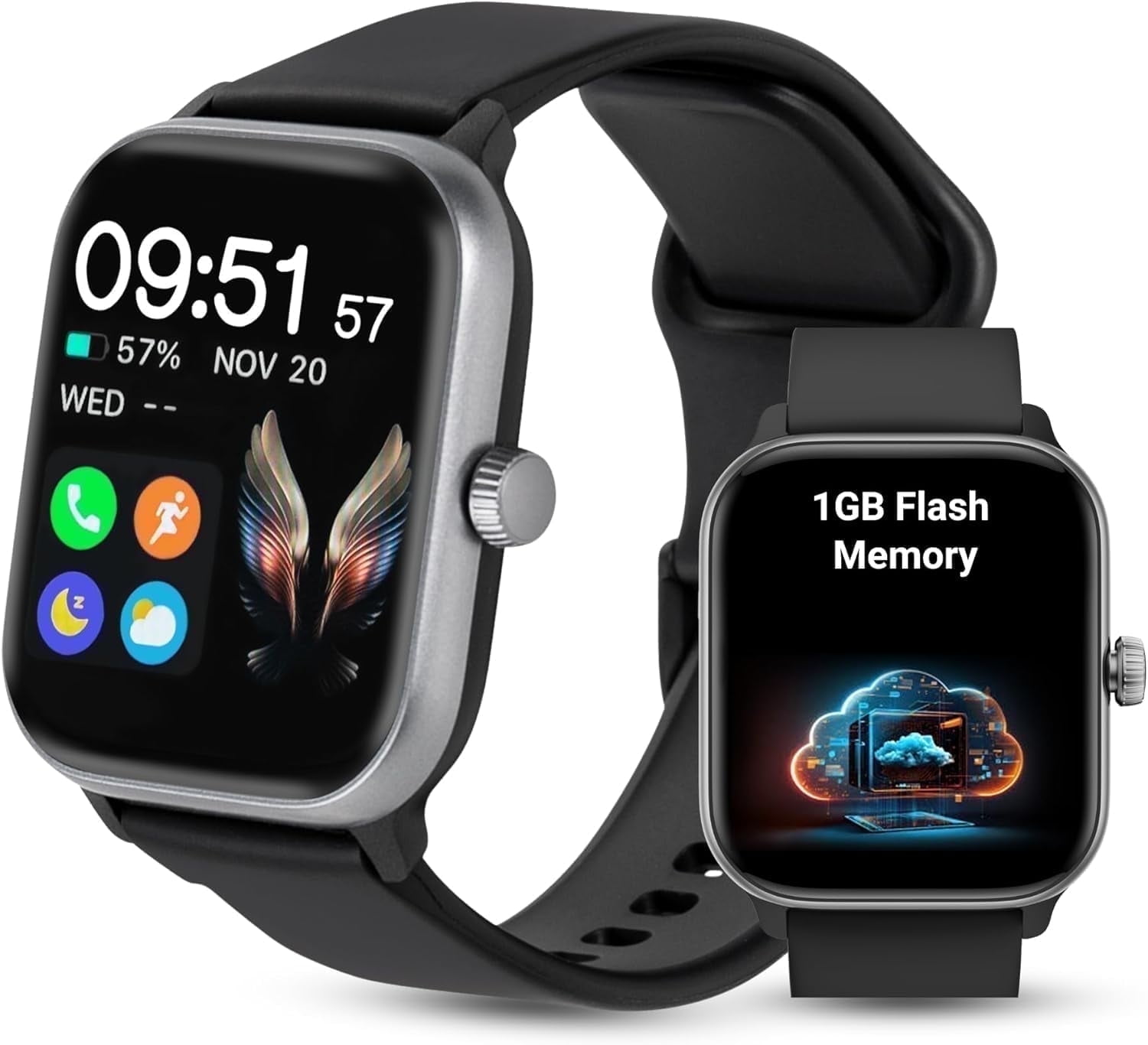 Vibeat IDW15 Smart Watch, Bluetooth Call, Fitness Tracker, Alexa ...