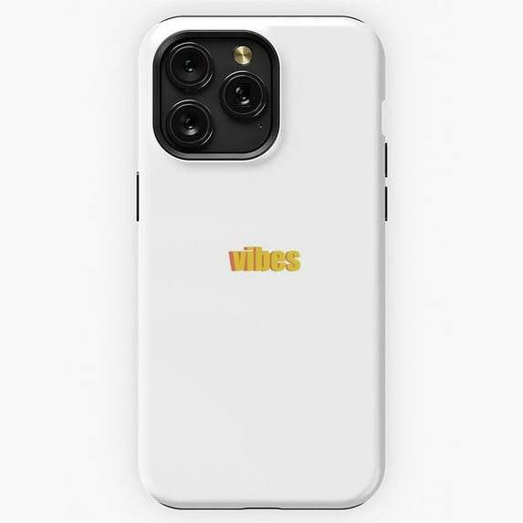 Vibes Aesthetic Word Art Design iPhone Case 17 11 12 13 14 15 16 Pro ...
