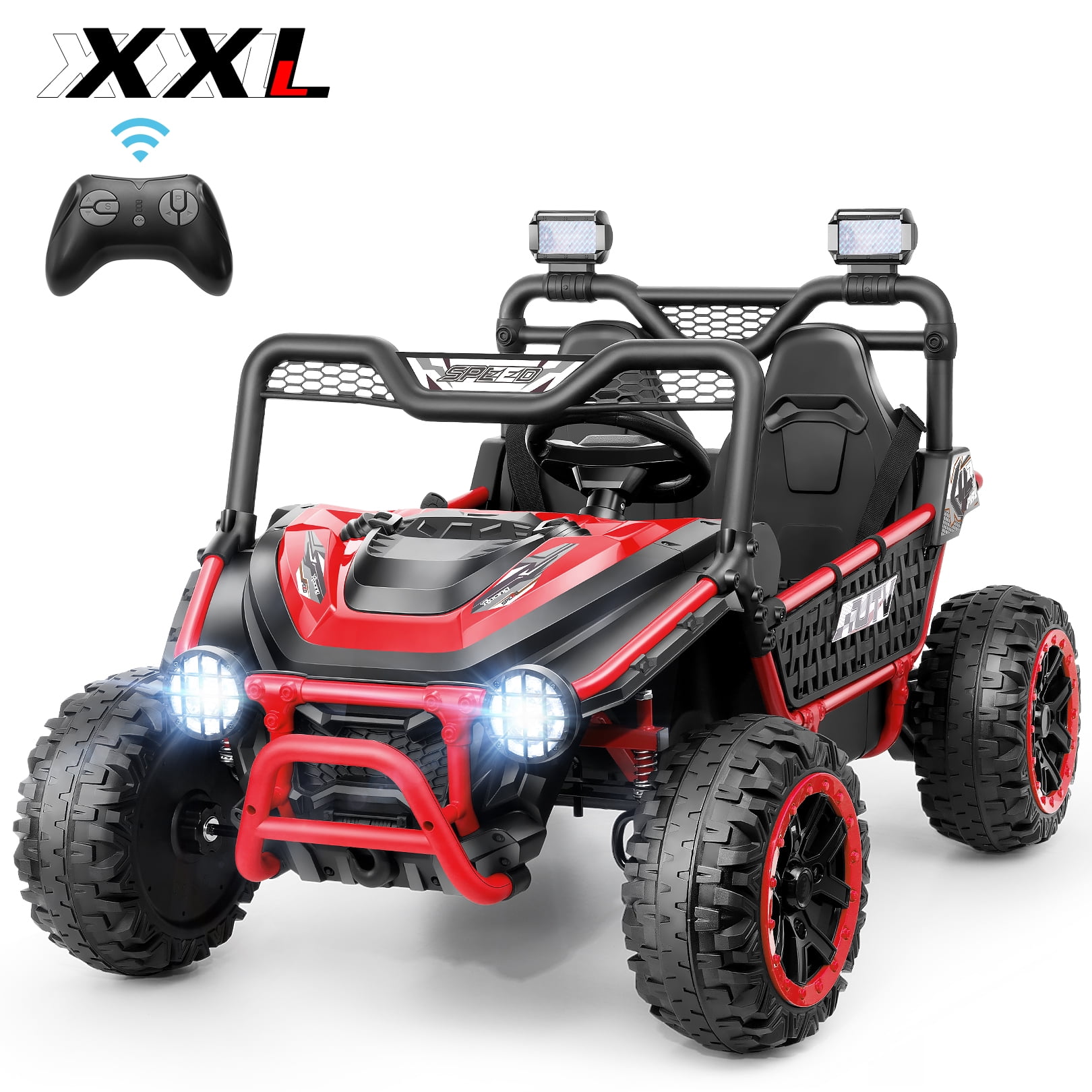 Funcid 24V Ride on Toys, 2-Seater Ride on cars with Remote Control ...