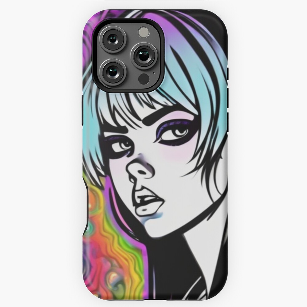 Vibra Goth Emo Aesthetic Graphic Phone Case for iPhone 16 15 14 13 12 ...