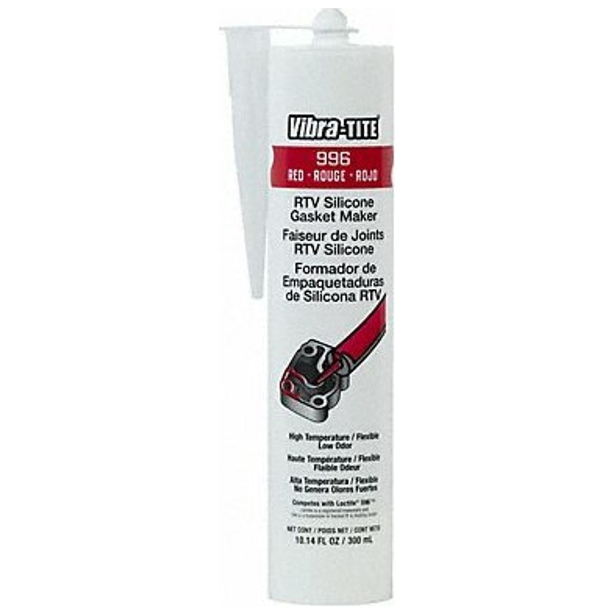 Vibra-Tite Gasket Sealant,300mL,Red,Silicone 99630 - Walmart.com