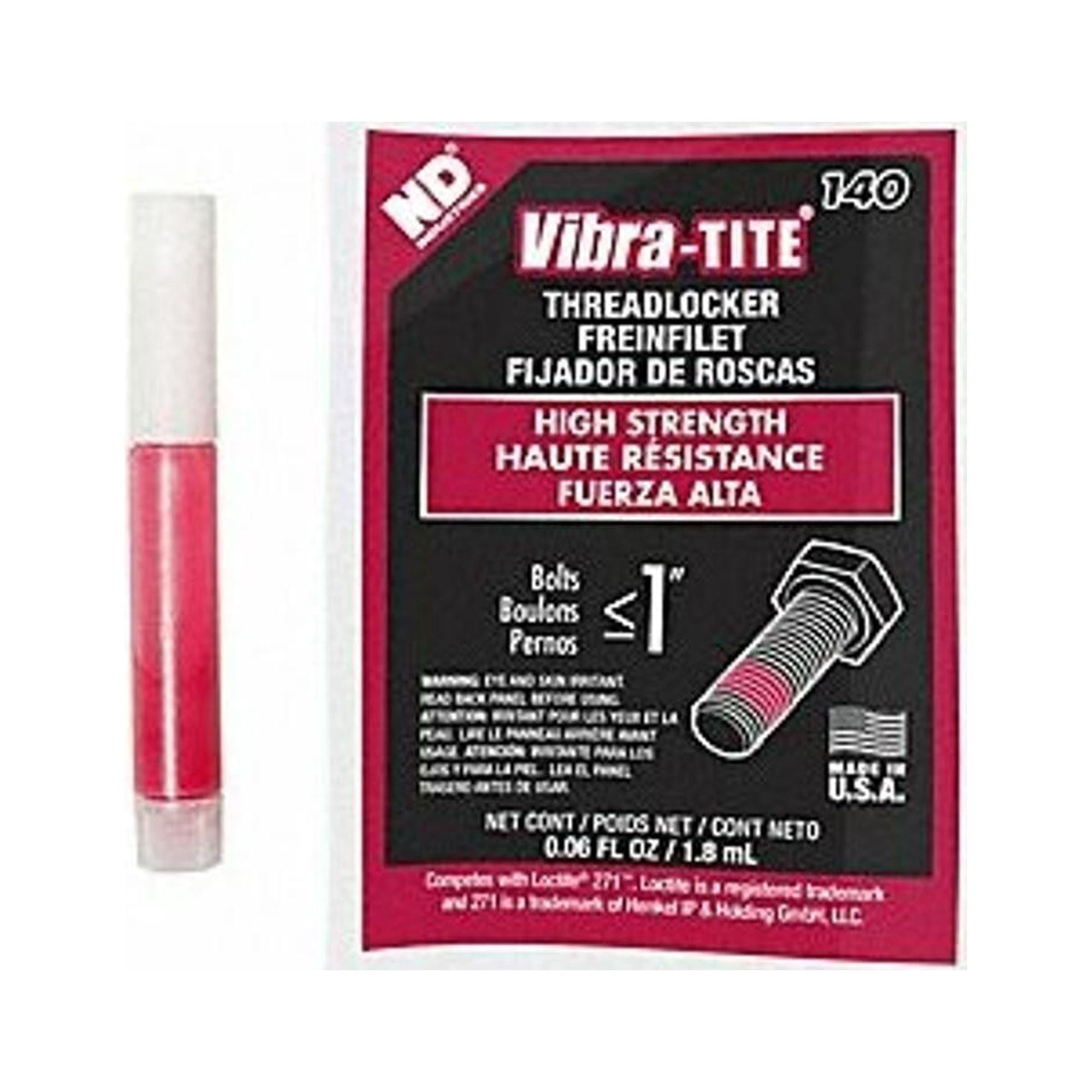 Vibra-Tite High-Strength Threadlocker,0.0608 fl oz 14002 - Walmart.com