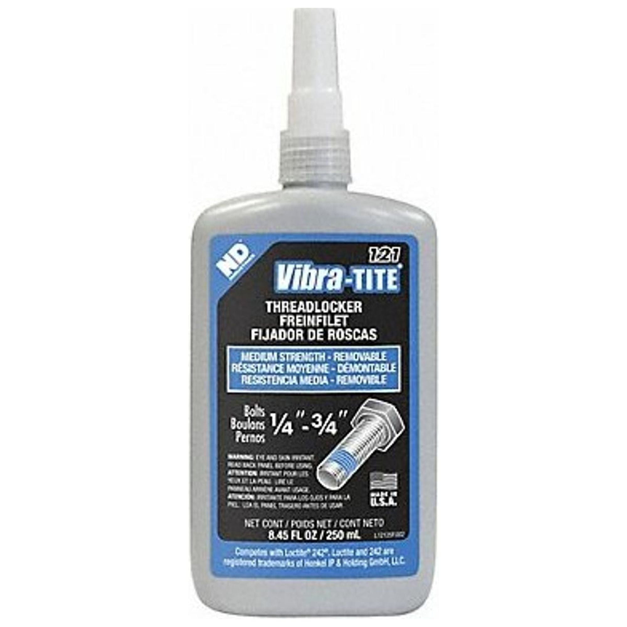 Vibra-Tite Medium-Strength Threadlocker,8.453 fl oz 12125 - Walmart.com
