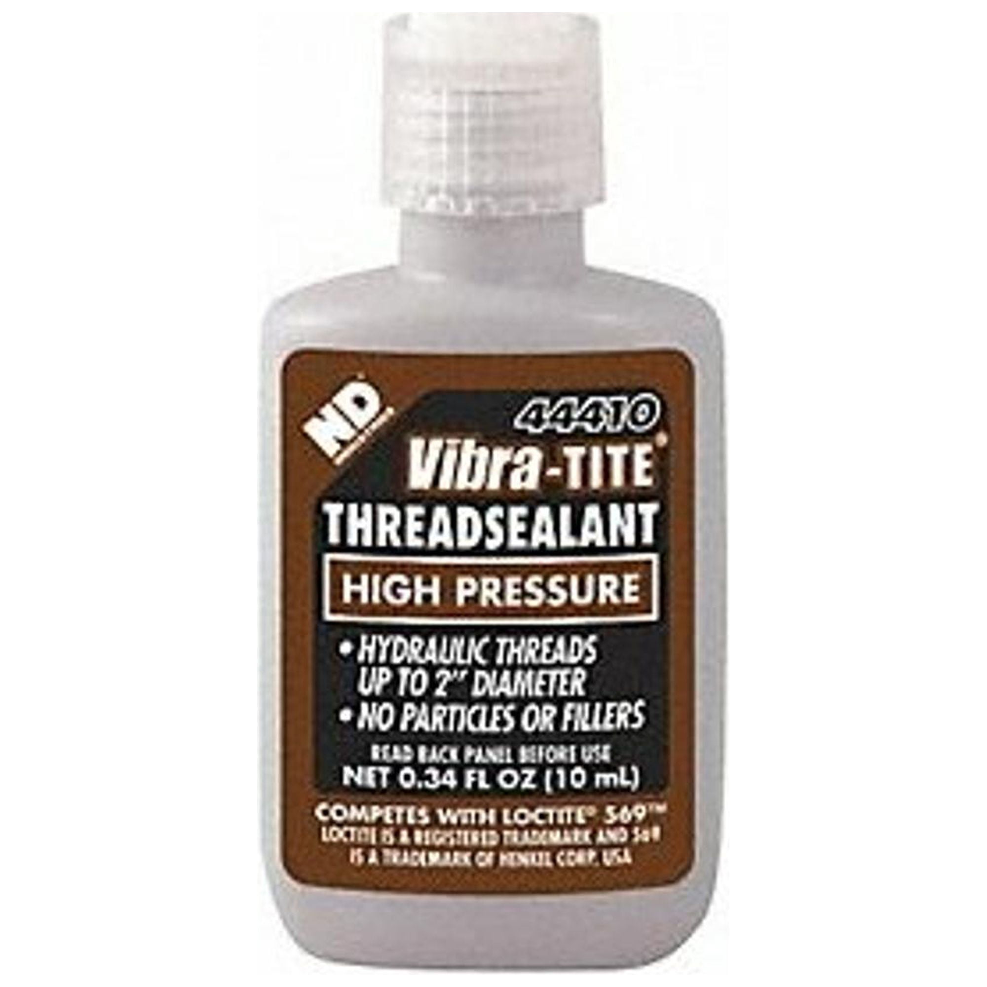 Vibra-Tite Thread Sealant,Brown,Bottle,10mL 44410 - Walmart.com