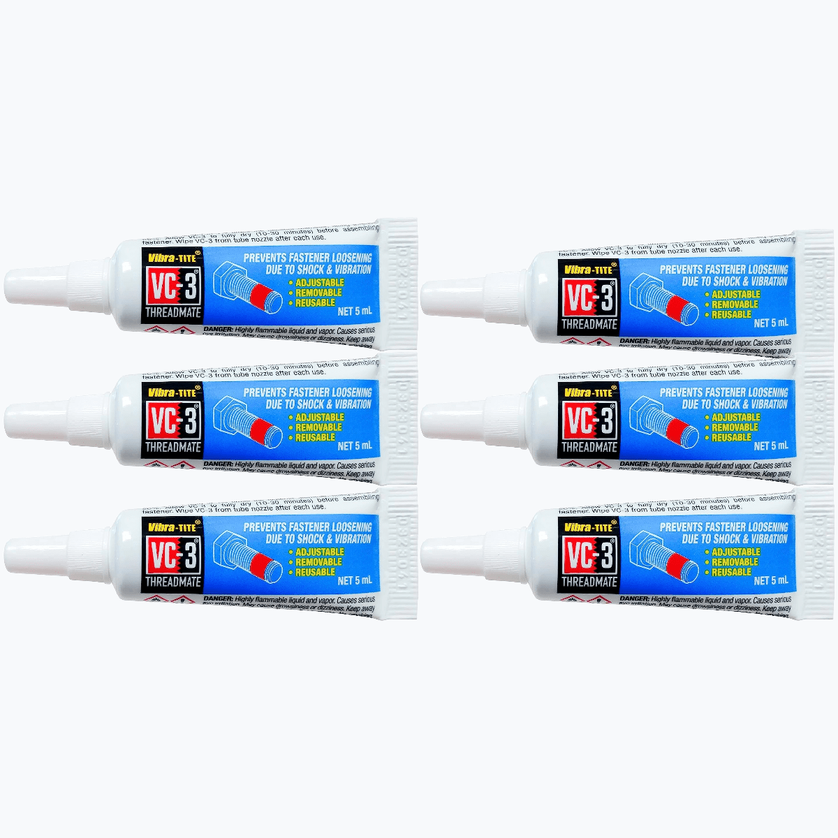 Vibra-Tite VC-3 Threadmate (5 ml) Squeeze Tube (6 Pack) - Walmart.com
