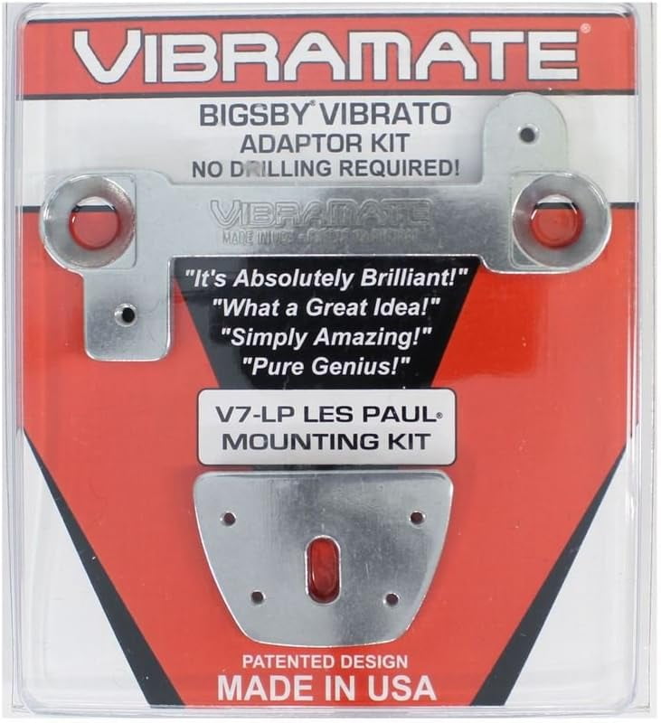 Vibramate V7-LP Les Paul Adaptor Mounting Kit, For Bigsby B7, Aluminum ...