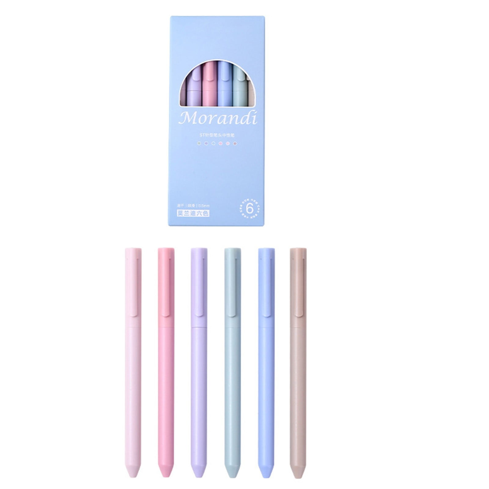 Vibrant 0.5mm Colored Gel Pens Set - No Smear Retractable Fine Point ...