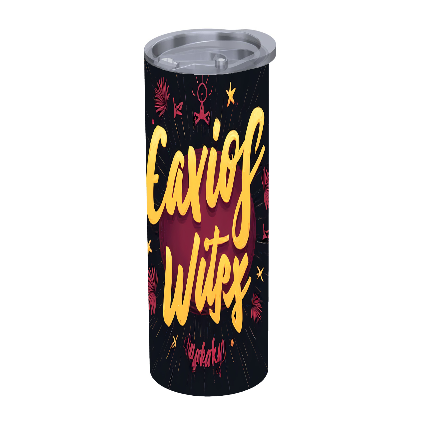 Vibrant 20 oz Stainless Steel Insulated Tumbler with Festive ' Eaivog ...