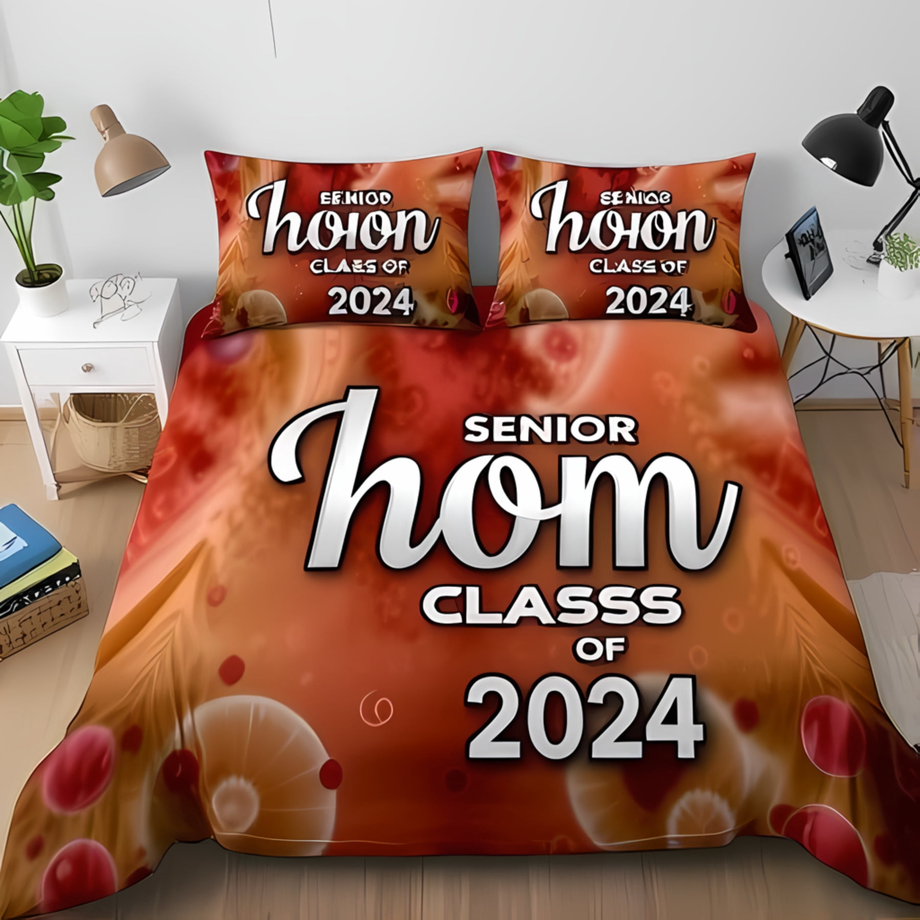Vibrant 3-Piece Duvet Cover Set with Abstract Swirling Design " Senior ...
