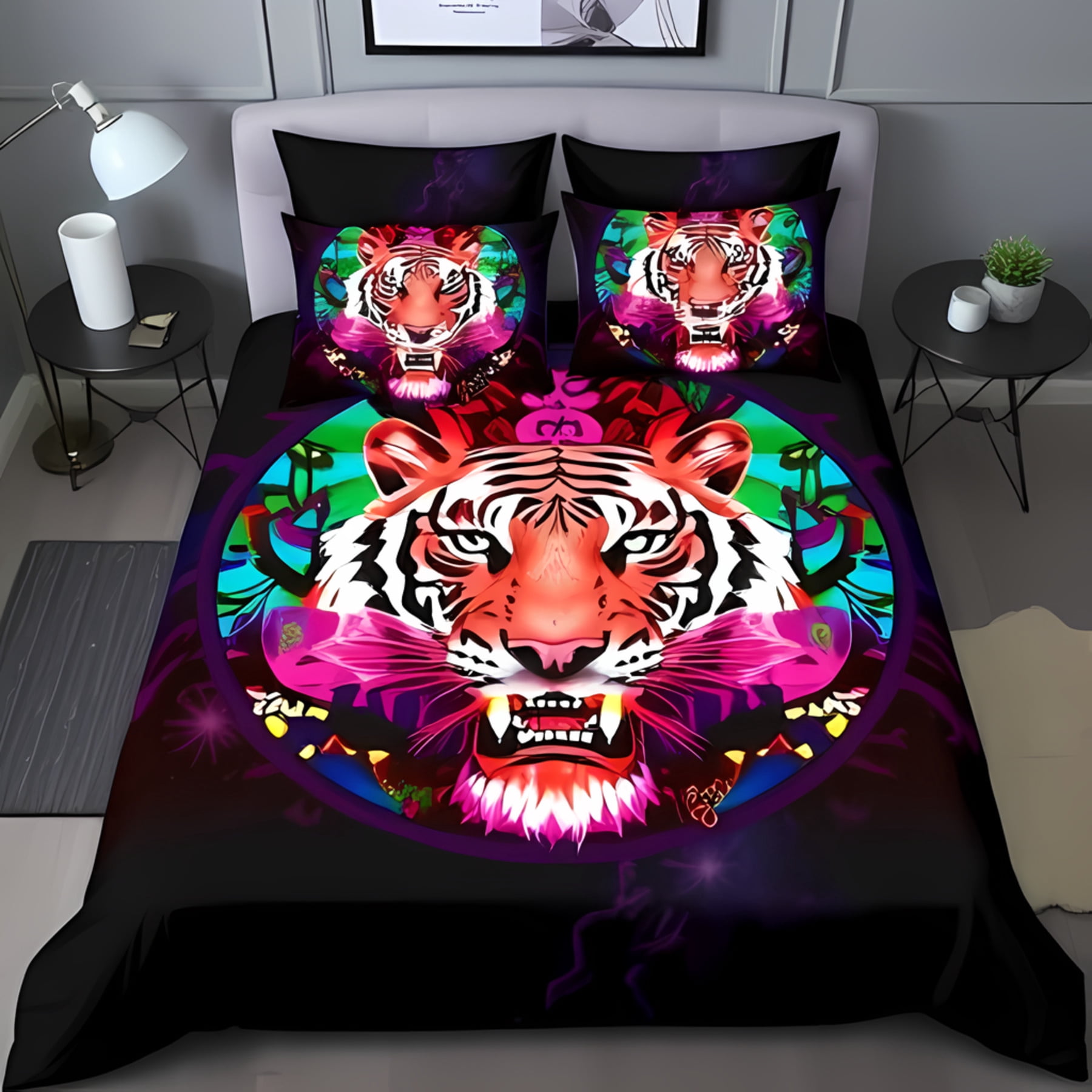 Vibrant 3-Piece Duvet Cover Set with Design - Bold Colors & Patterns ...