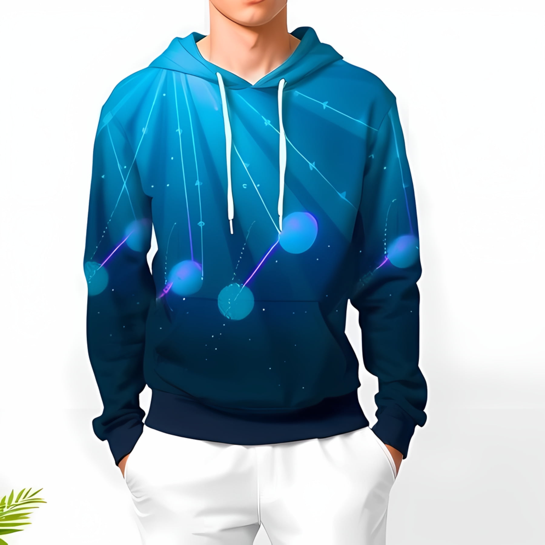 Vibrant 3D Space-Themed Hoodie with Glowing Planets & Night Sky Design ...