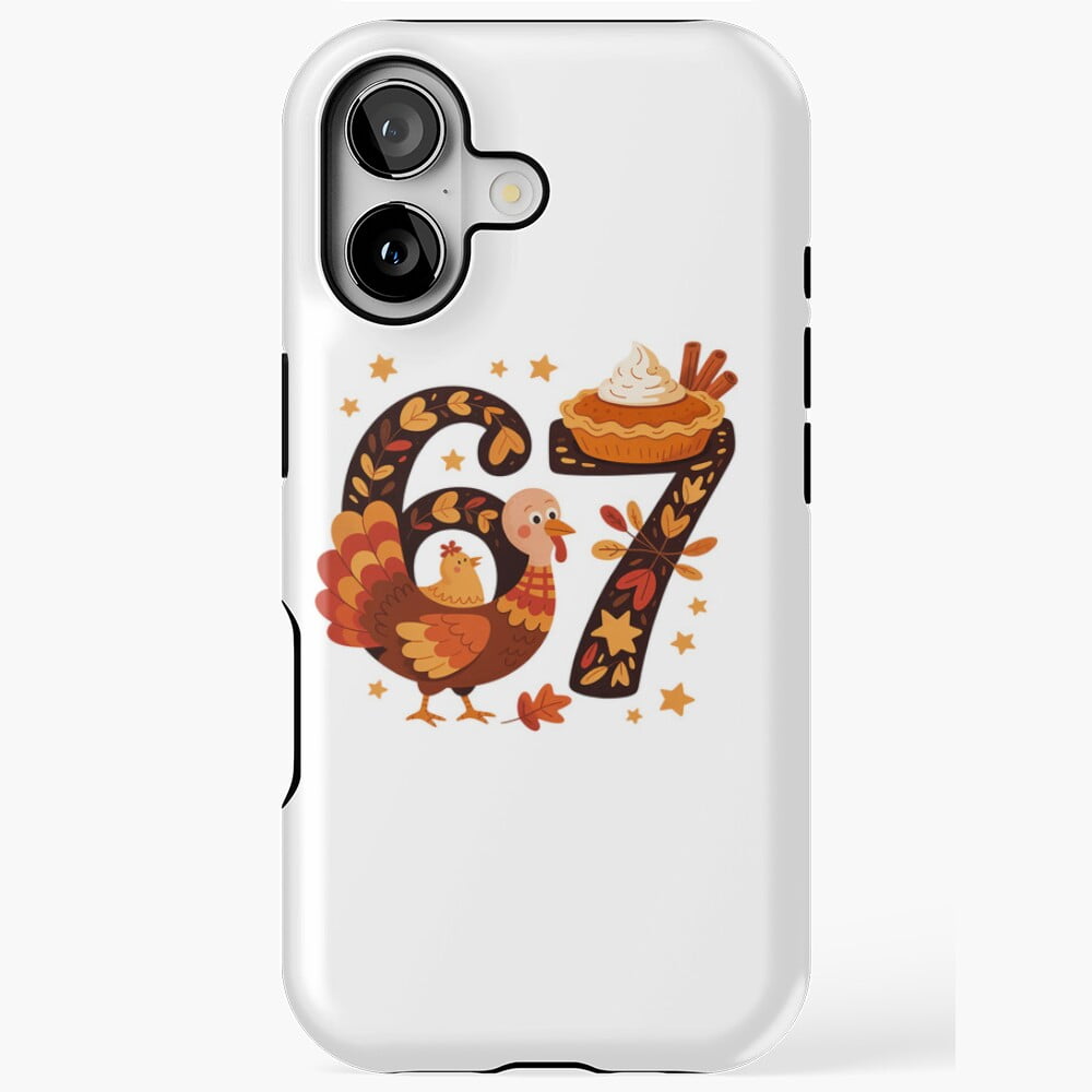Vibrant 67 Meme Thanksgiving Turkey Holiday Art Case for iPhone 17 to ...