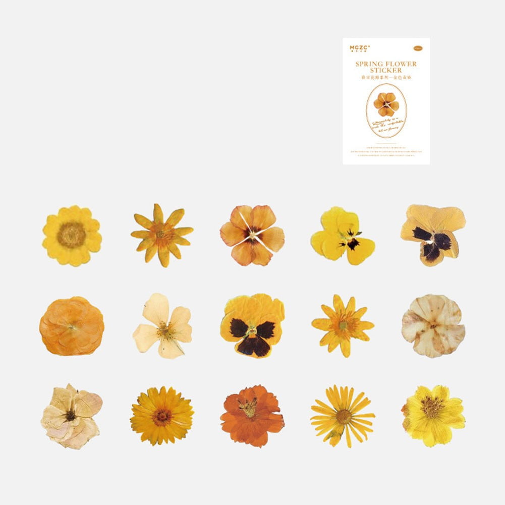 Vibrant And Realistic Simulated Flower Stickers For Aesthetic ...