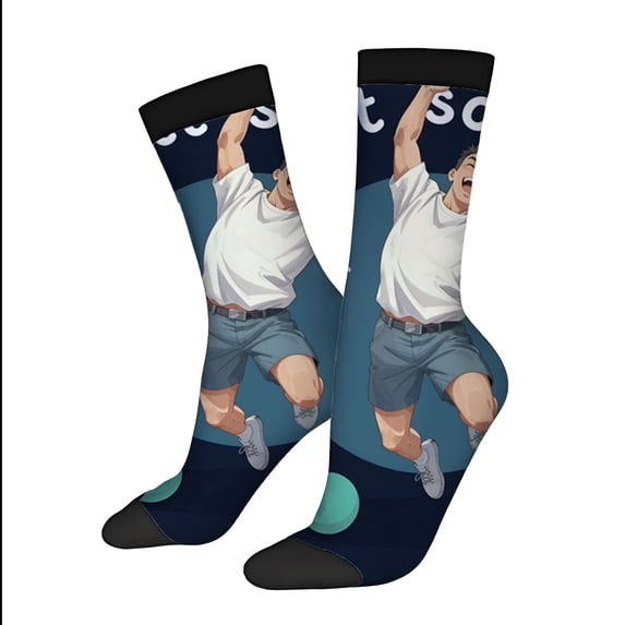 Vibrant Animated Character Socks - 2 Pairs of Unisex Trendy Socks with ...