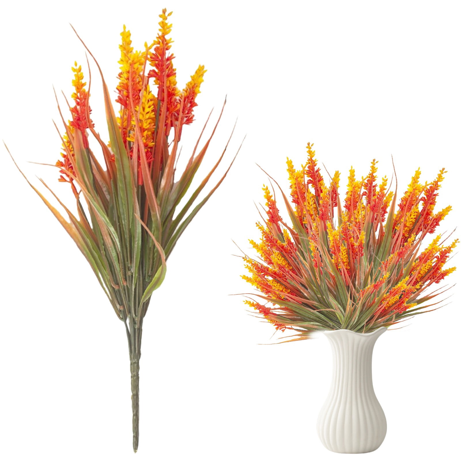 Vibrant Artificial Autumn Leaves & Flowers for Outdoor Decor! Create a ...
