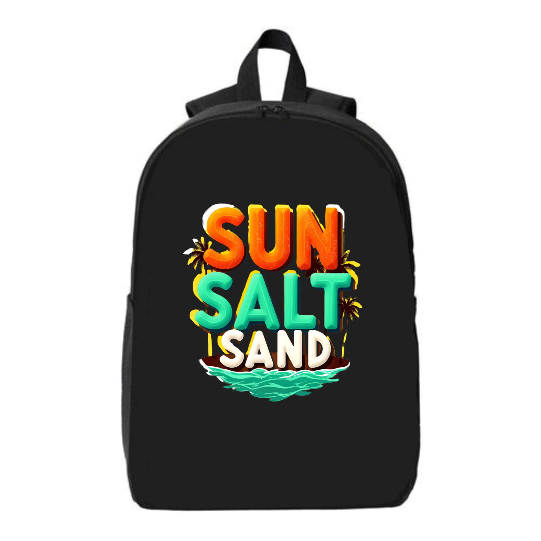 Vibrant Beach-Themed Laptop Backpack - Fits 15 " Laptop & iPad Features ...