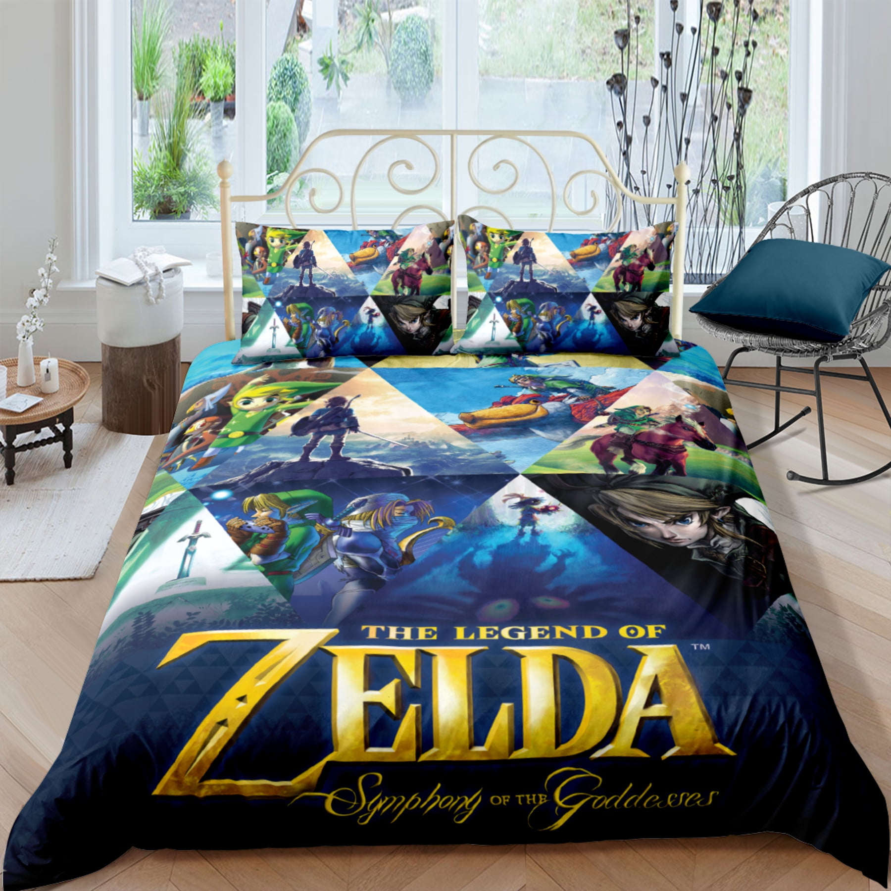 Vibrant Bedding Set Iconic Scenes & Characters from Symphony of the ...