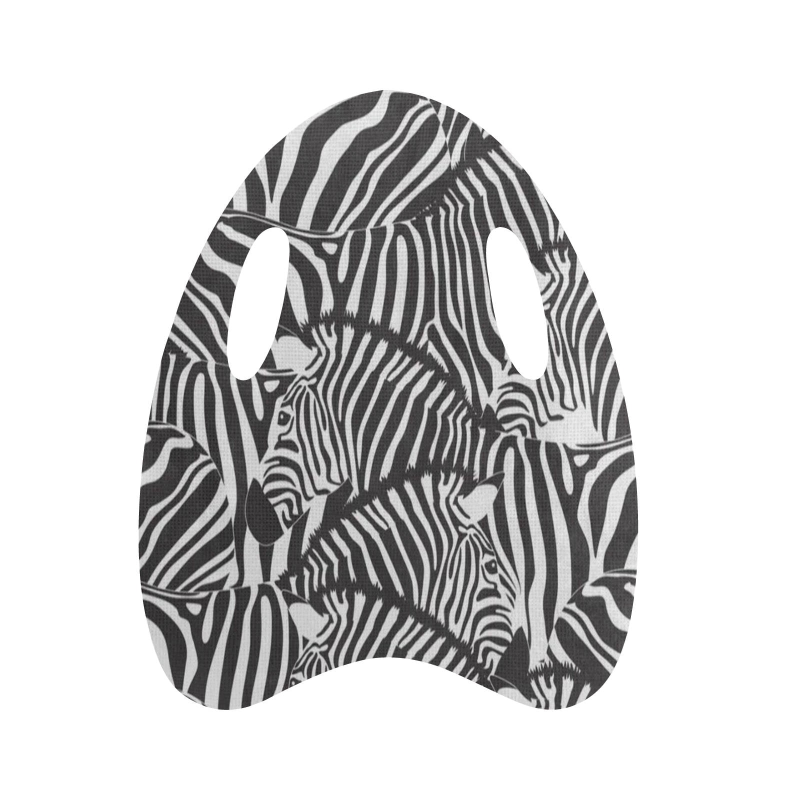 Vibrant Black Zebra Print Animal Swimming Board for Kids – Premium EVA ...