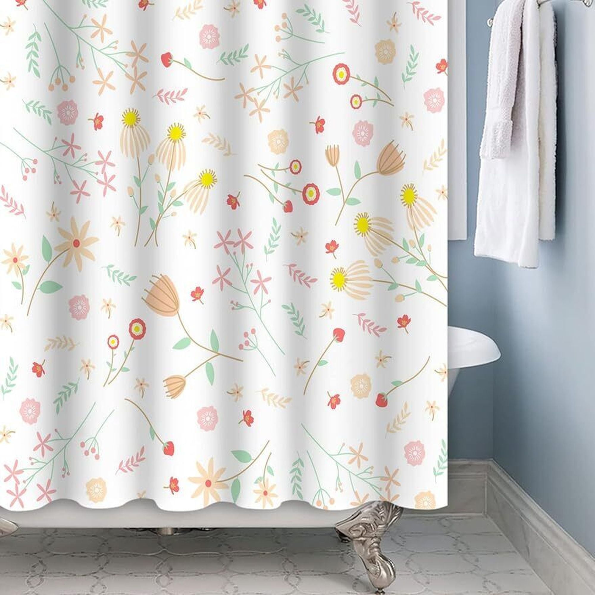 Vibrant Botanical Bliss Shower Curtain Add A Splash Of Color To Your