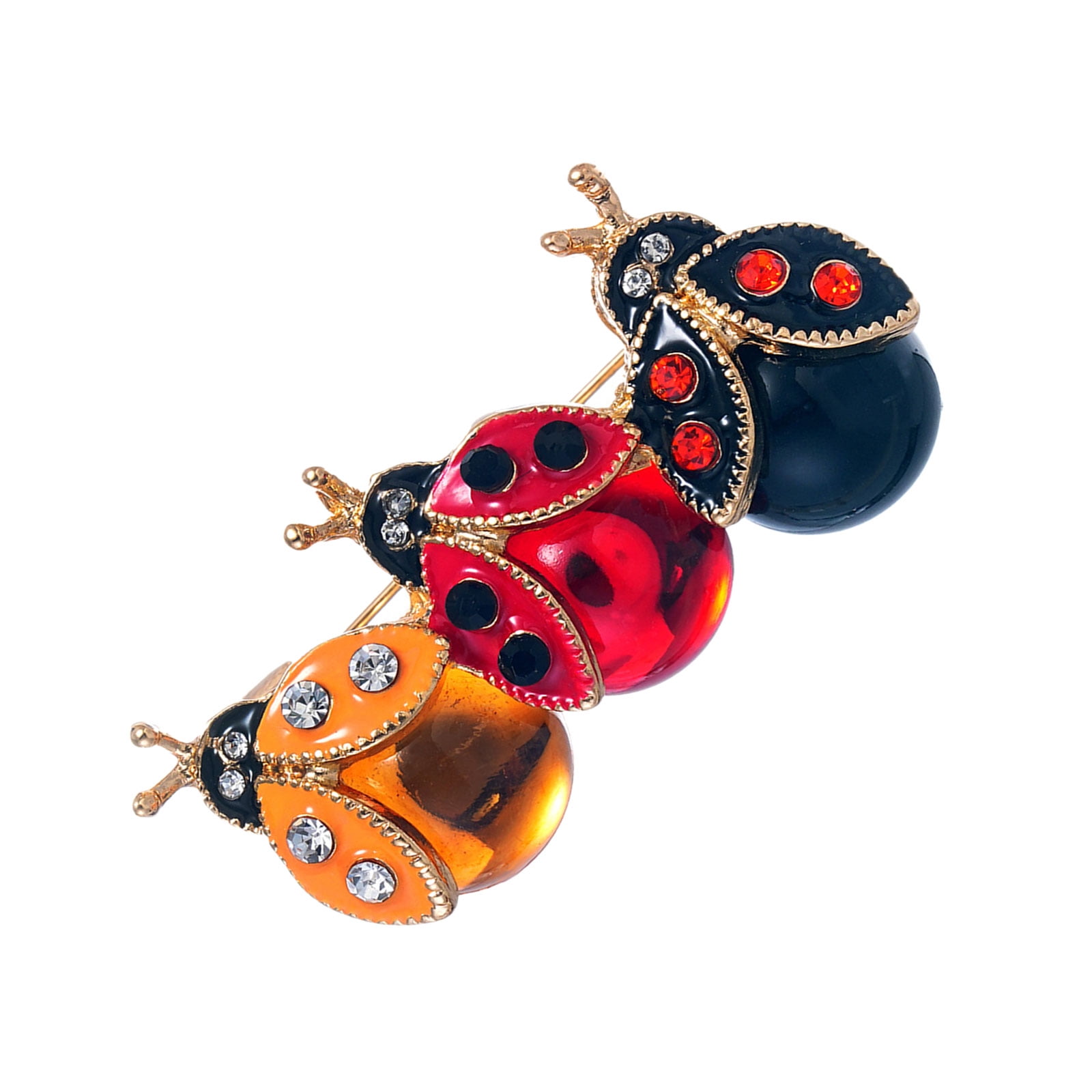 Vibrant Brooch Collection Stylish Ladybirds Pin Metal Craftsmanship ...