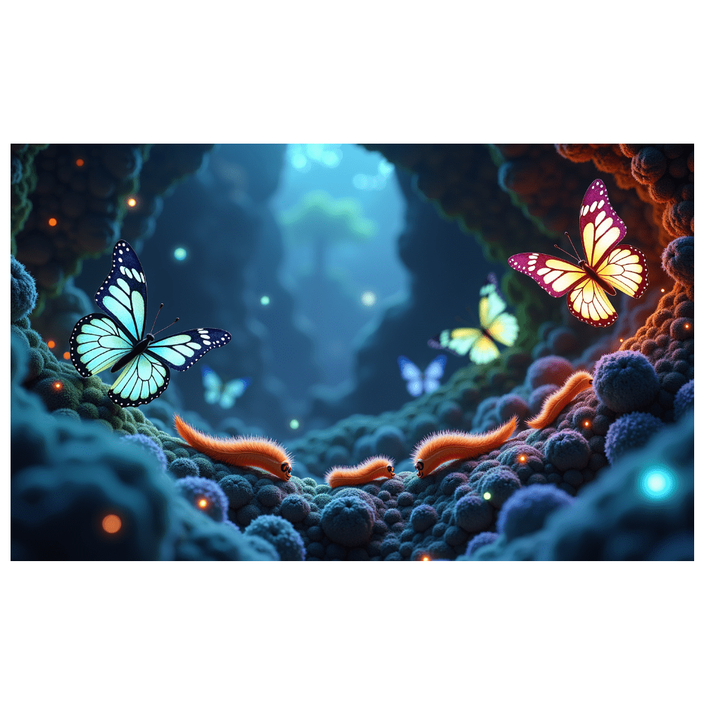 Vibrant Butterfly Design Background Party Decor Backdrop Banner for ...