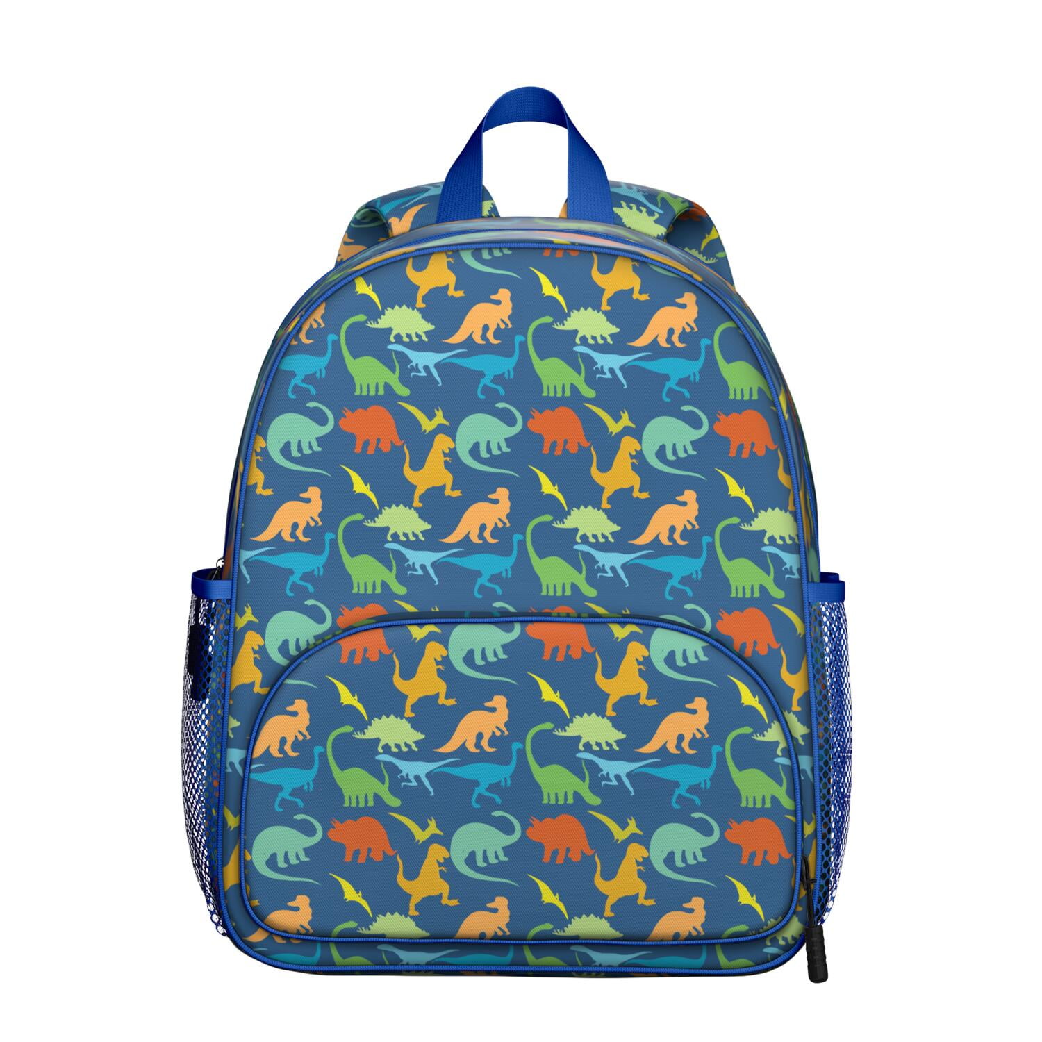 Vibrant Cartoon Dinosaur Student Backpack – Colorful Dino Print with ...
