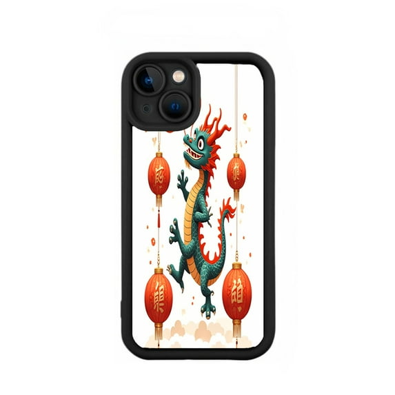 Vibrant Cartoon Dragon iPhone 15 Case - Lightweight Yellowing Resistant ...