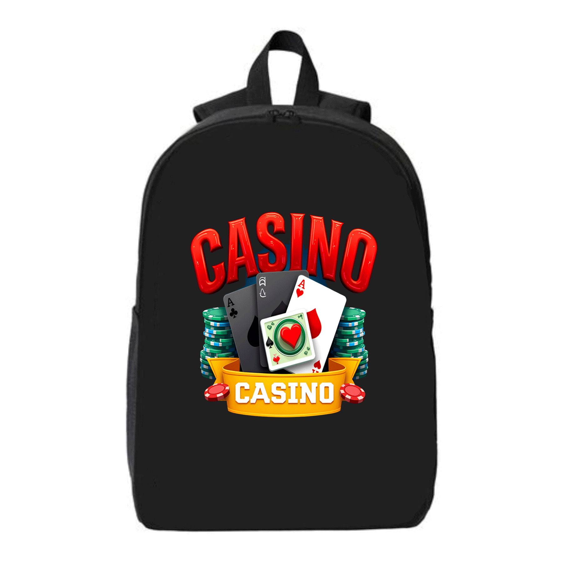 Vibrant Casino-Themed Laptop Backpack for 15 " Laptop & iPad - Features ...