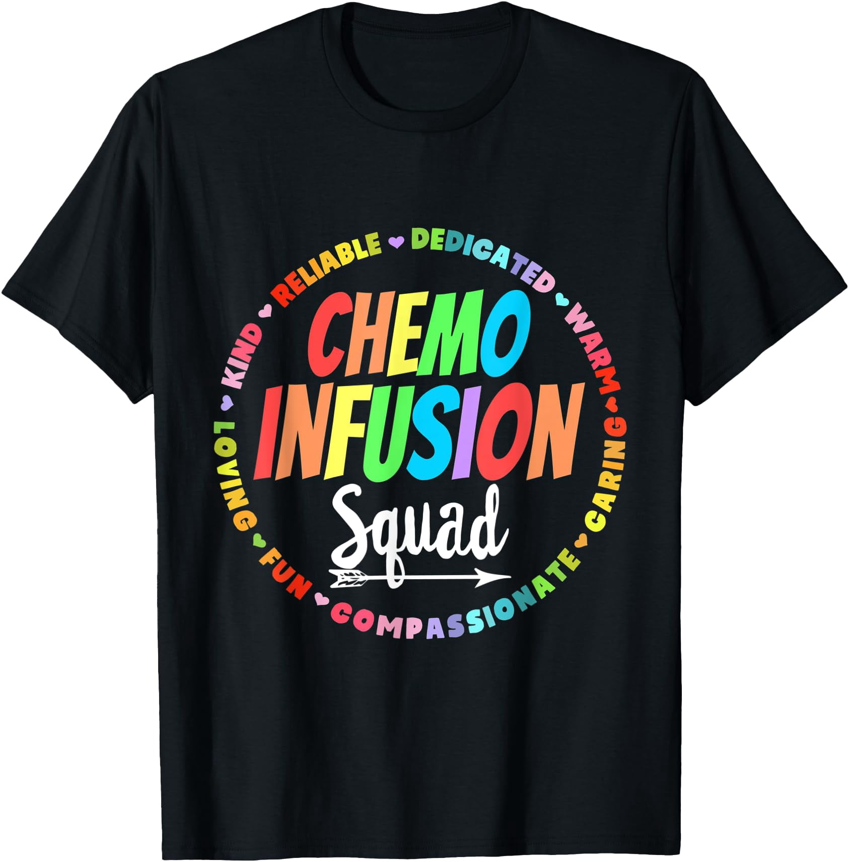 Vibrant Chemo Infusion Squad Oncology Nurse Design T-Shirt for Future ...